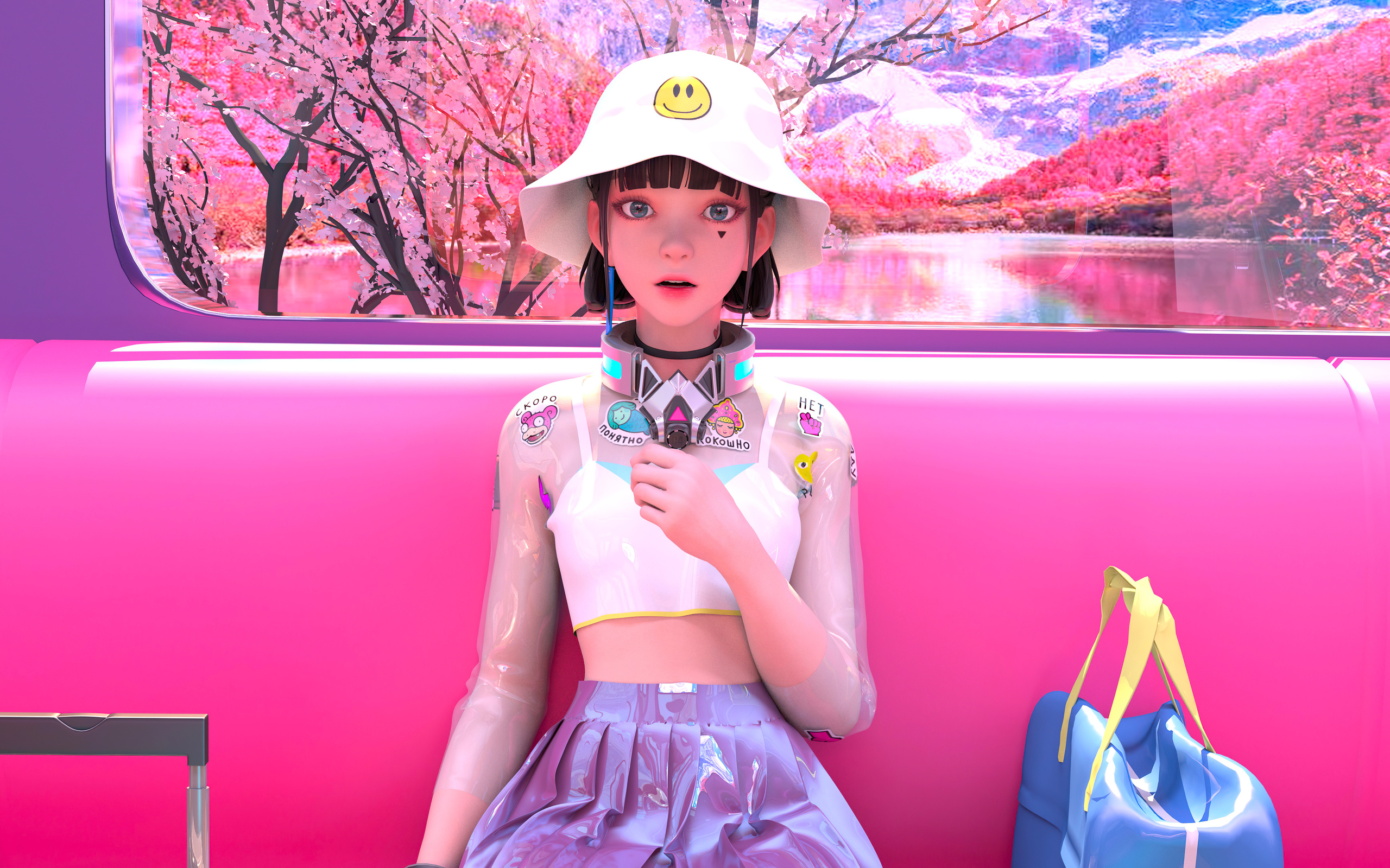 2560x1600 Subway Train On Pink Day 5k Wallpaper,2560x1600 Resolution HD ...