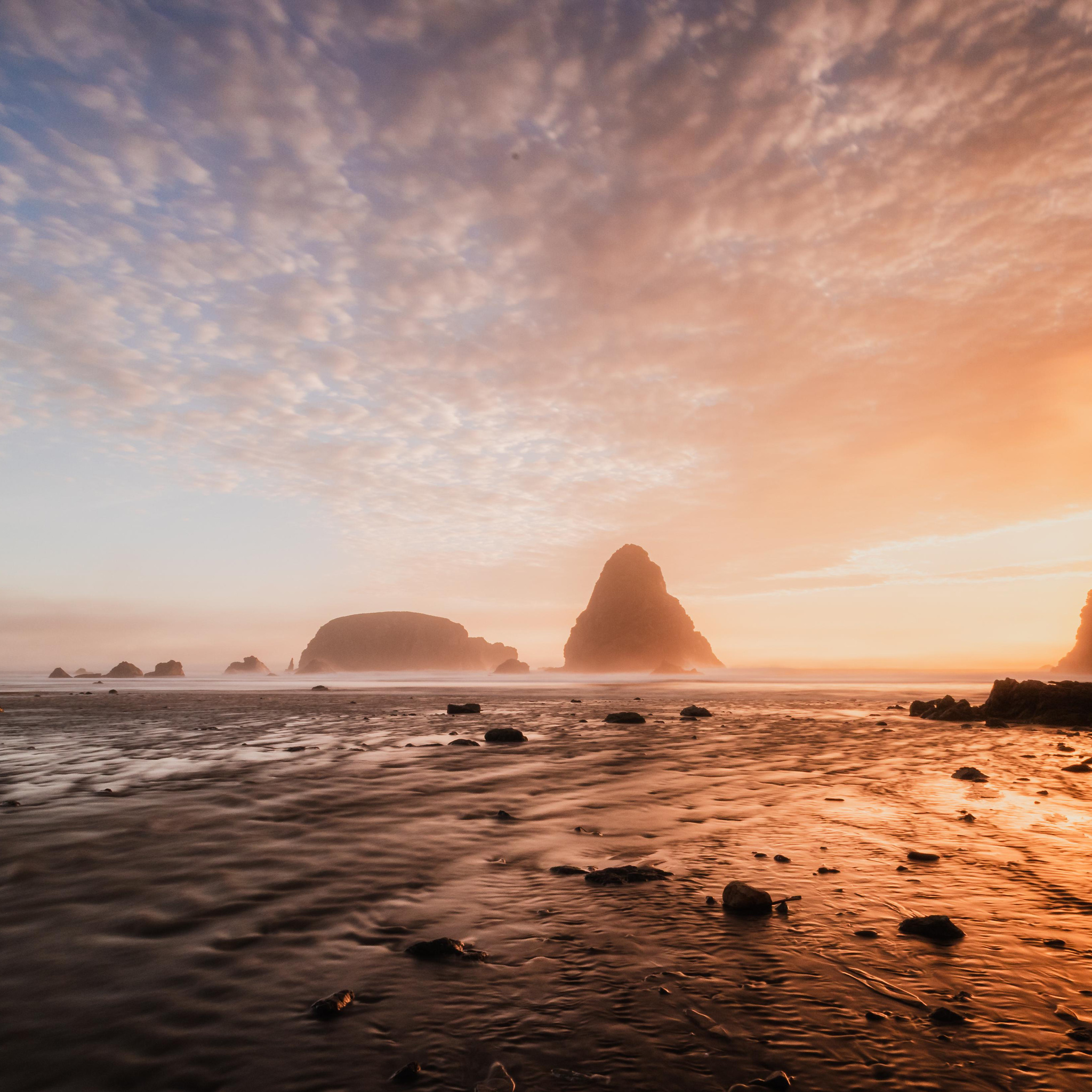 2048x2048 Sunset From Sunday Night At Whaleshead Beach In Brookings ...