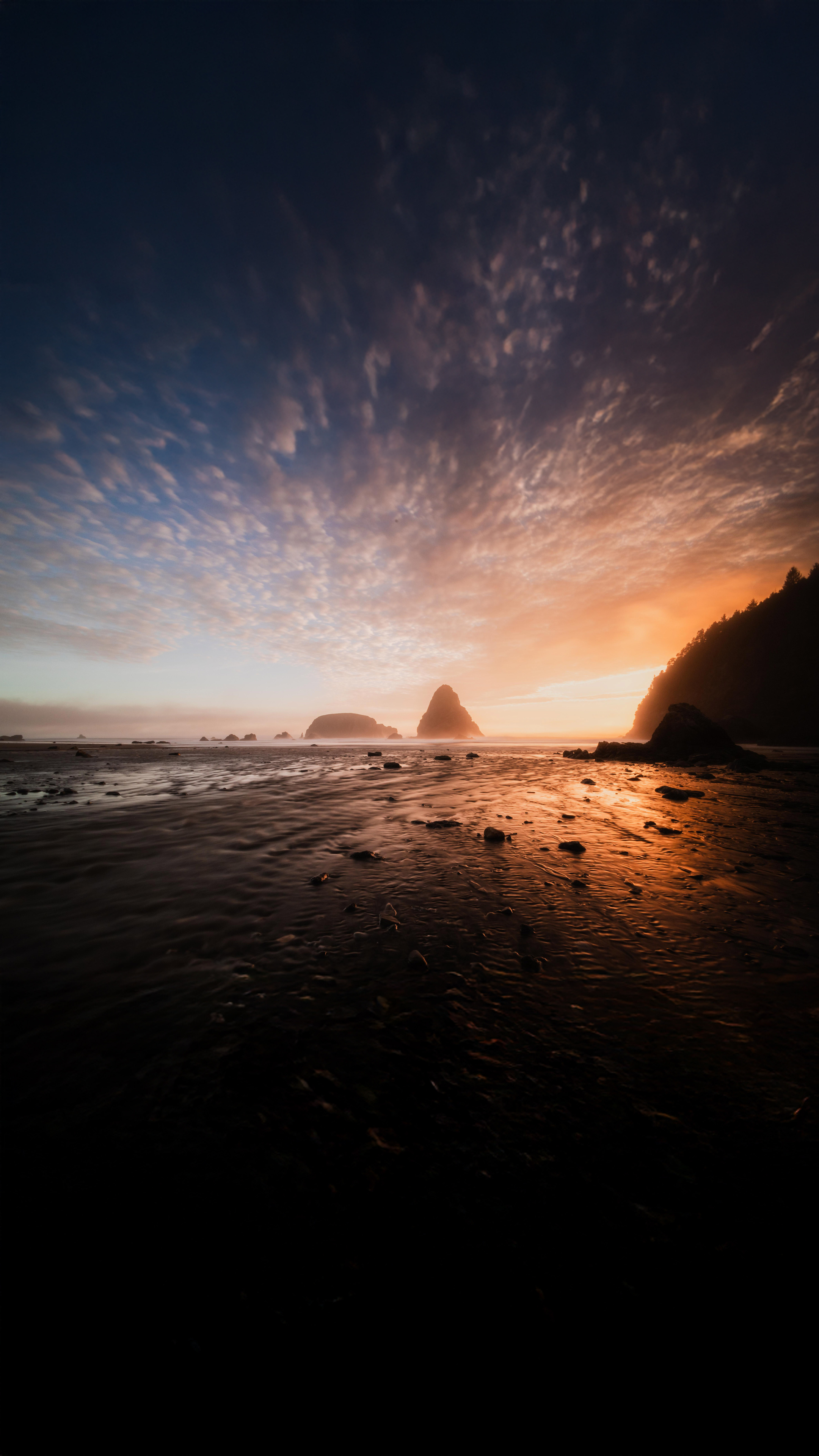 2160x3840 Sunset From Sunday Night At Whaleshead Beach In Brookings ...
