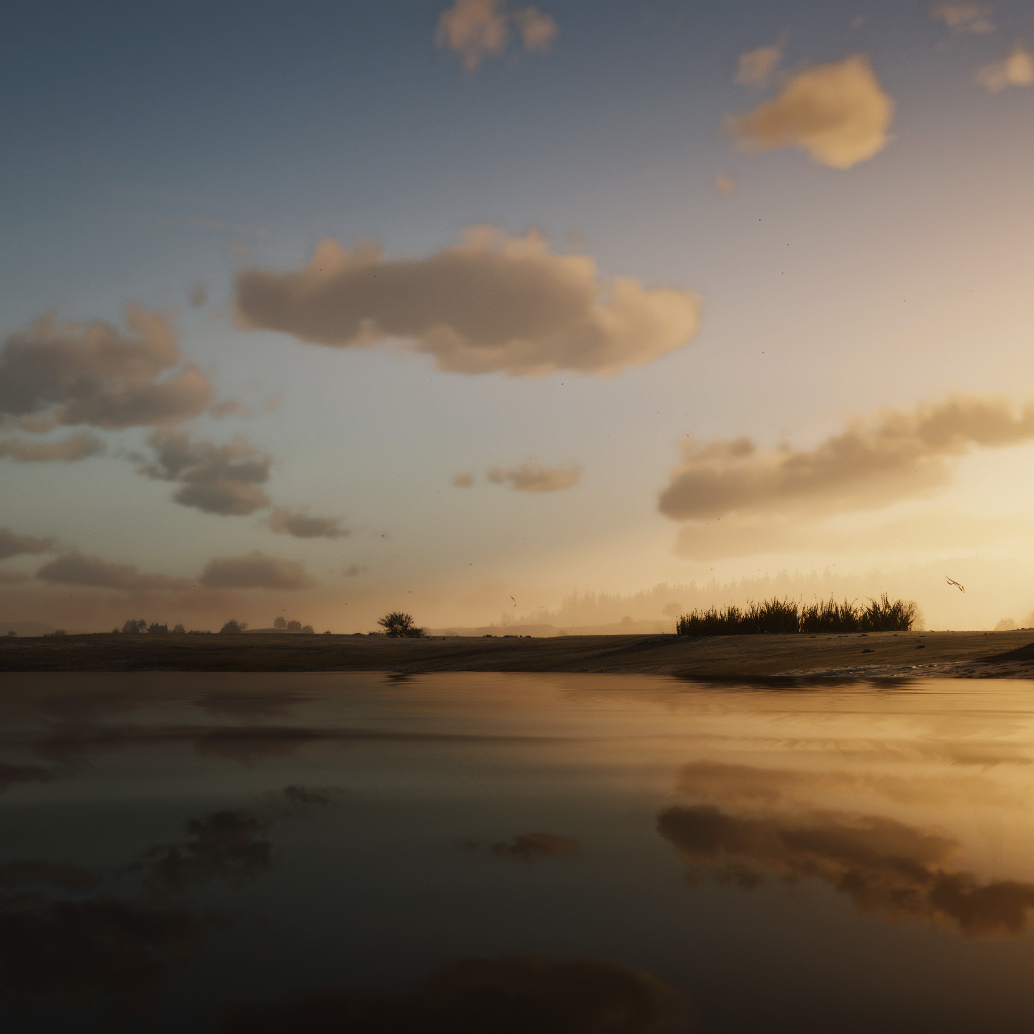 2048x2048 Sunset Red Dead Redemption 2 Ipad Air ,HD 4k Wallpapers ...