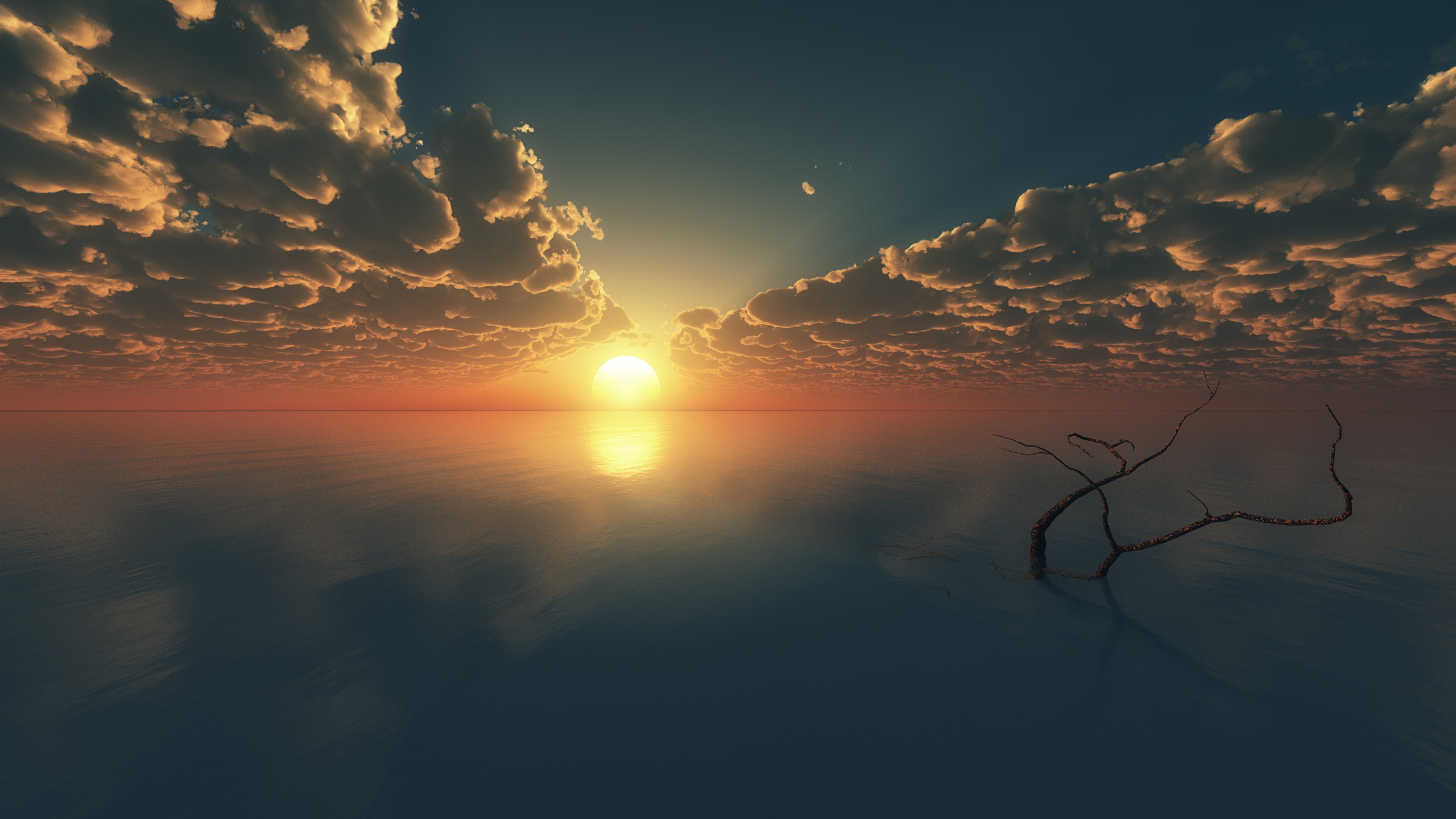 2560x1440 Sunset Reflections 1440P Resolution ,HD 4k Wallpapers,Images ...