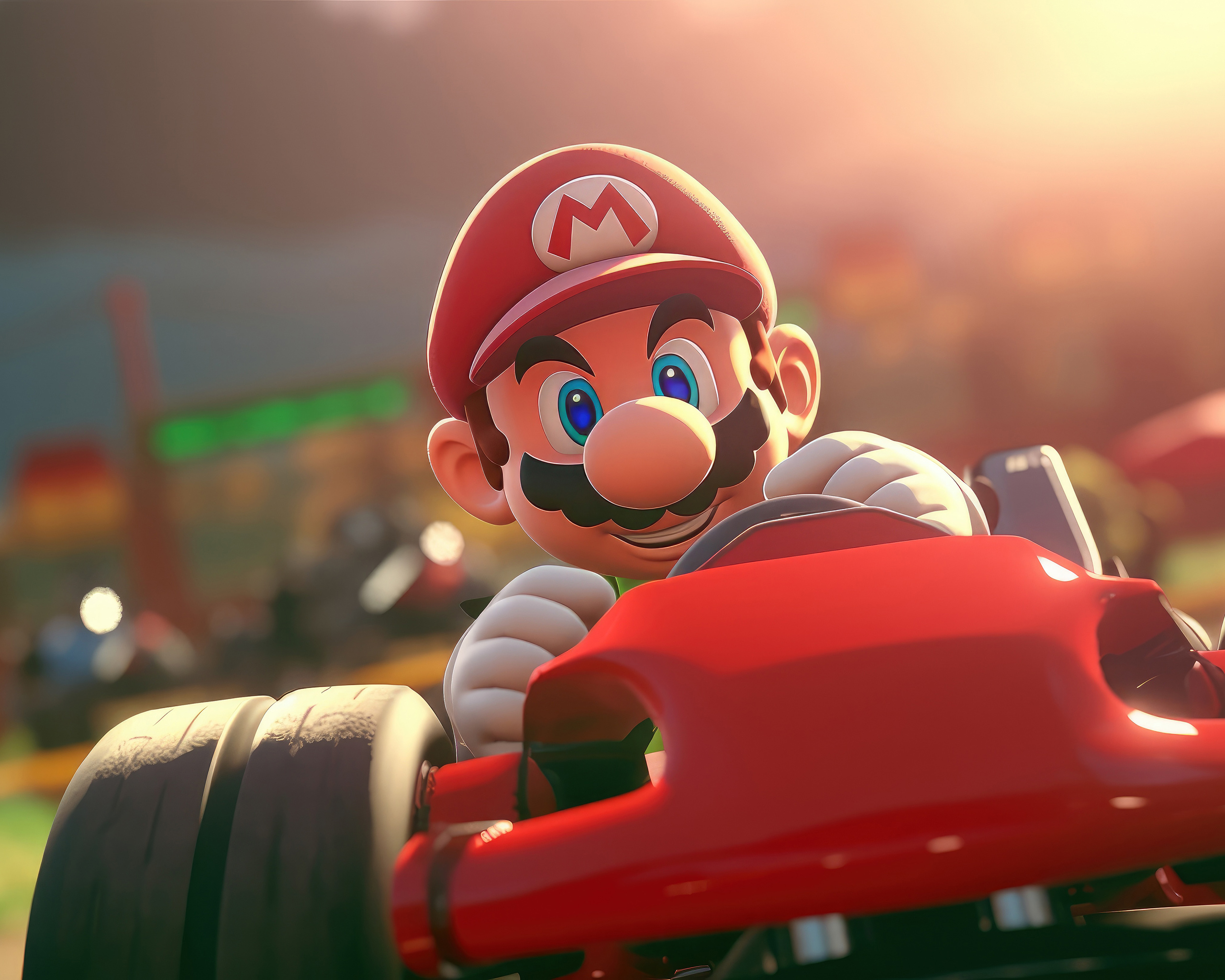 2560x2048 Super Mario Kart 2560x2048 Resolution Hd 4k Wallpapers Images Backgrounds Photos