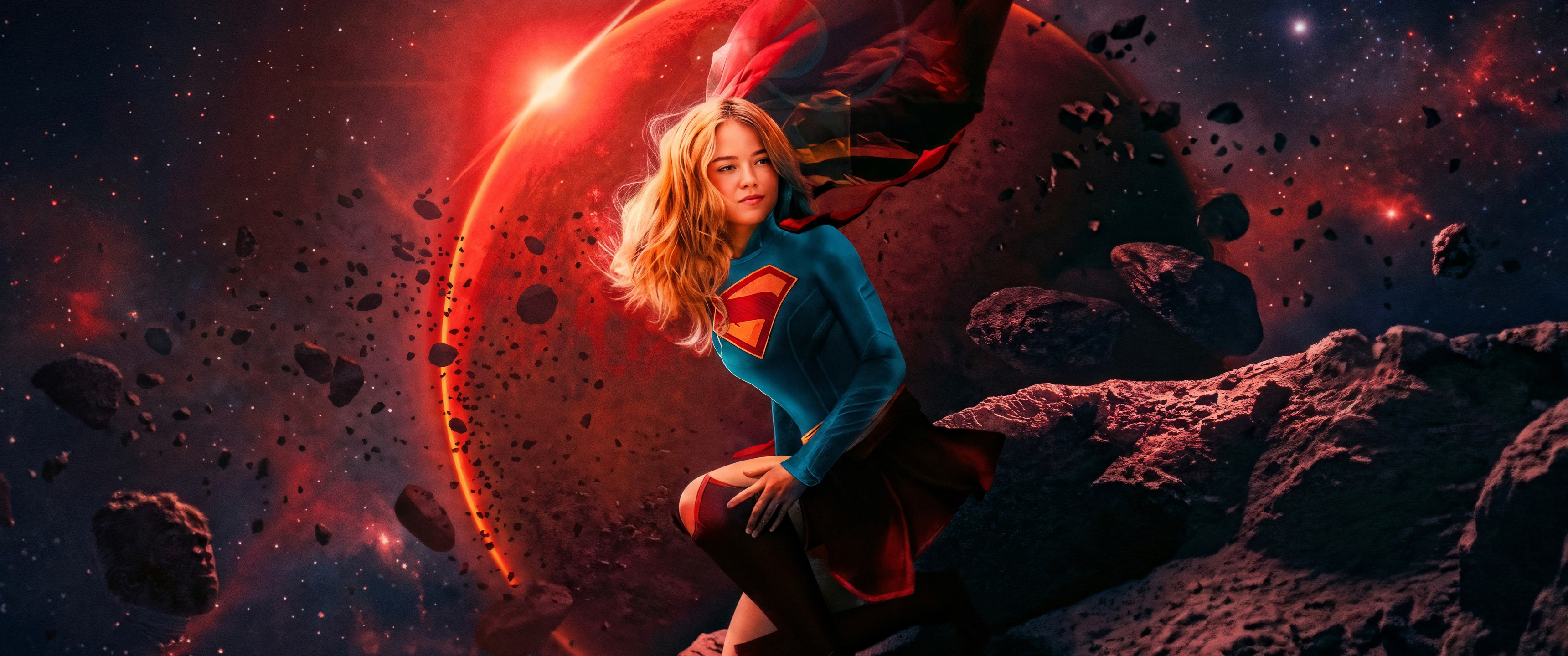 3440x1440 Supergirl Manic Energy UltraWide Quad HD 1440P ,HD 4k ...