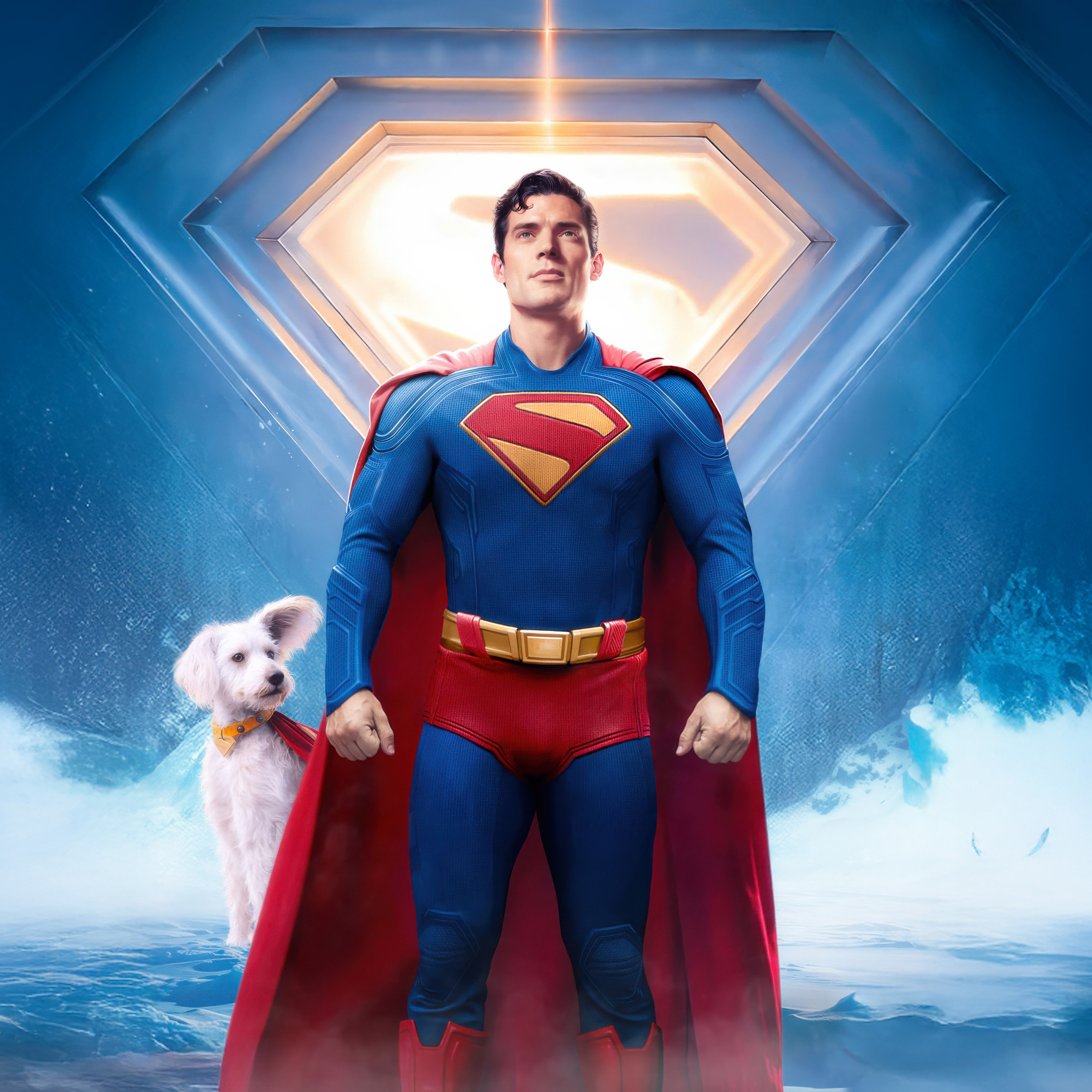 2048x2048 Superman And Krypto Heroic Partnership Ipad Air ,HD 4k ...