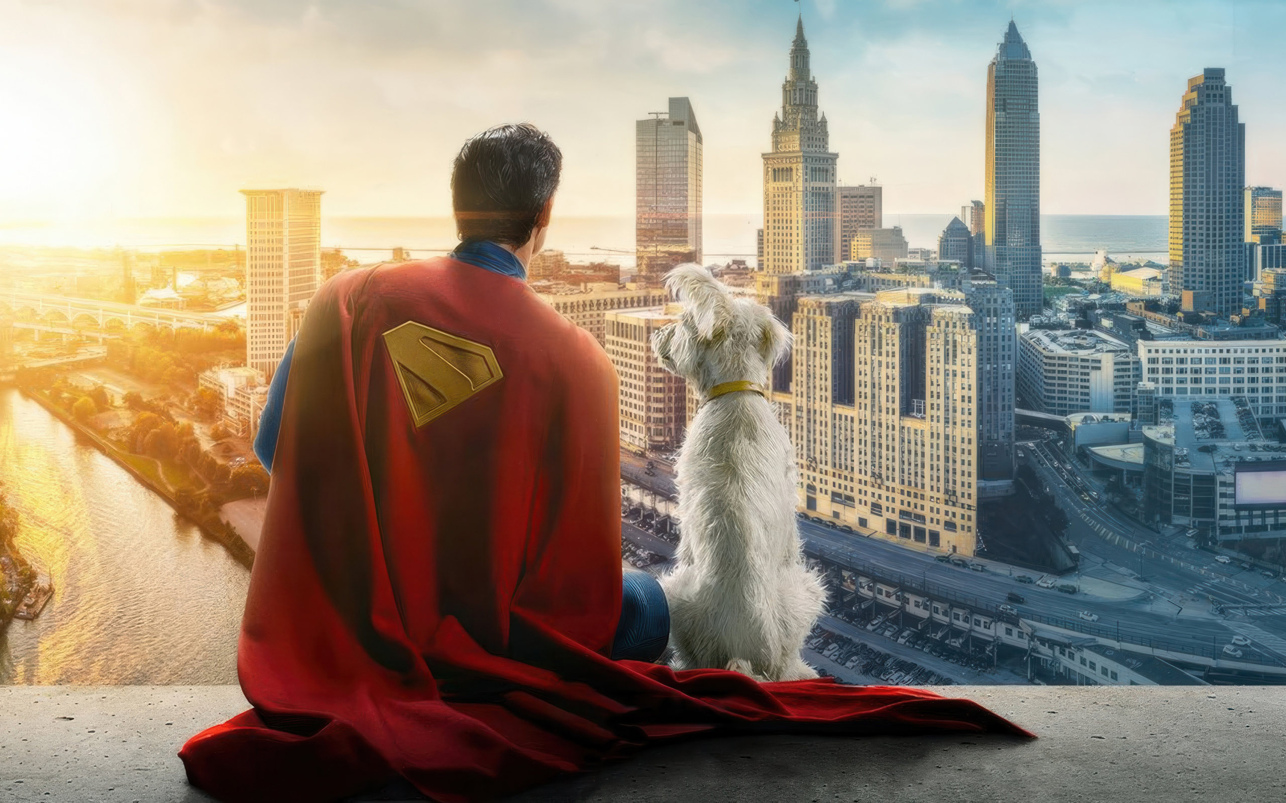 2560x1600 Superman And Krypto Sitting Together Wallpaper,2560x1600 ...