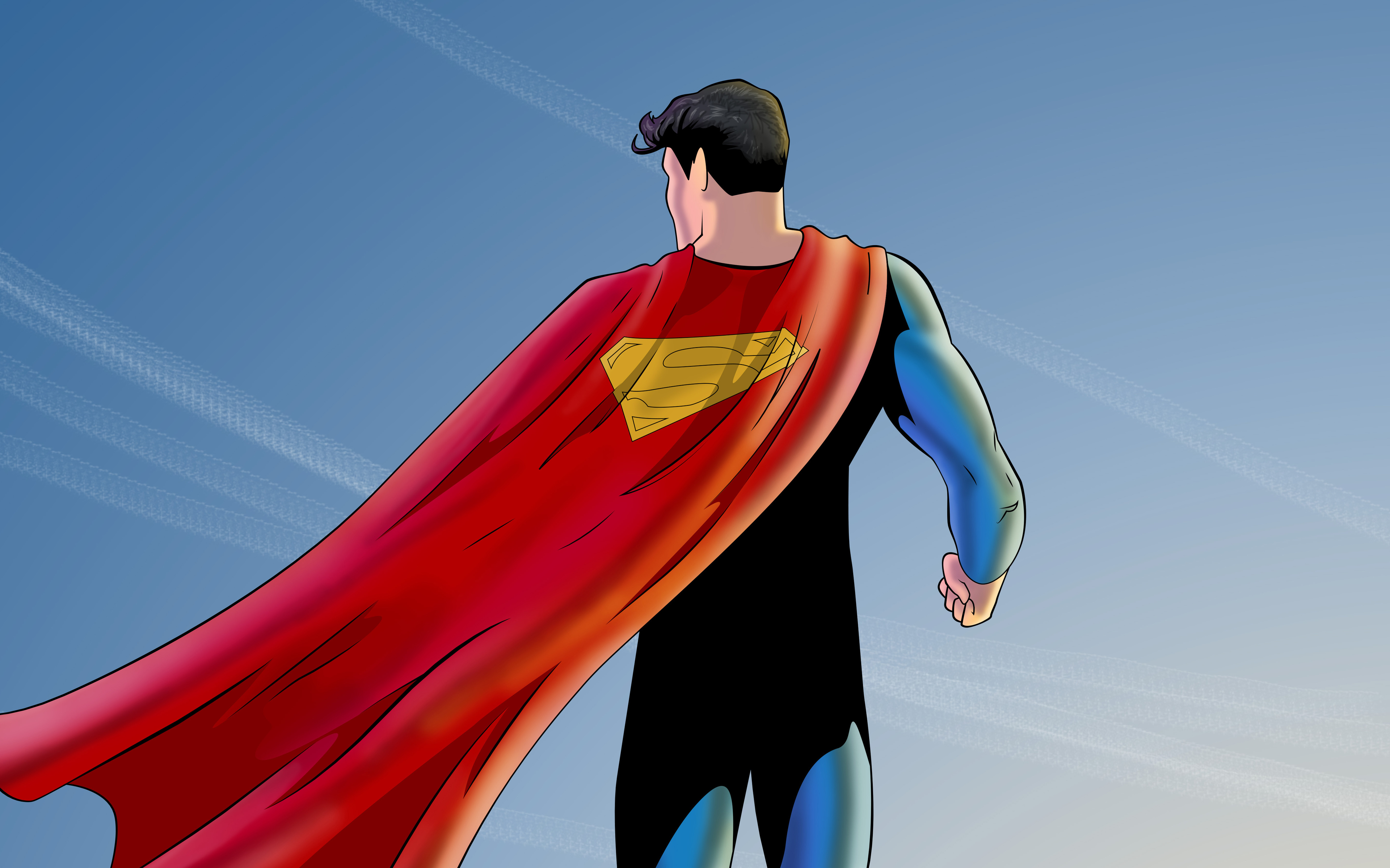 3840x2400 Superman And The Sun Artwork 5k 4K ,HD 4k Wallpapers,Images ...