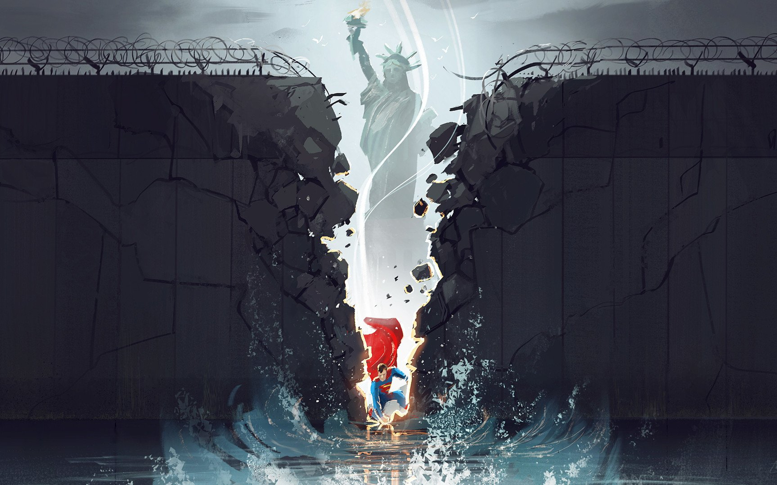 2560x1600 Superman Break The Wall Wallpaper,2560x1600 Resolution HD 4k ...