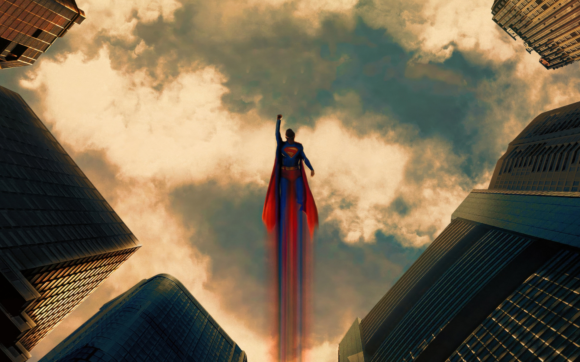 1920x1200 Superman Flying Through Metropolis 1080P Resolution ,HD 4k ...