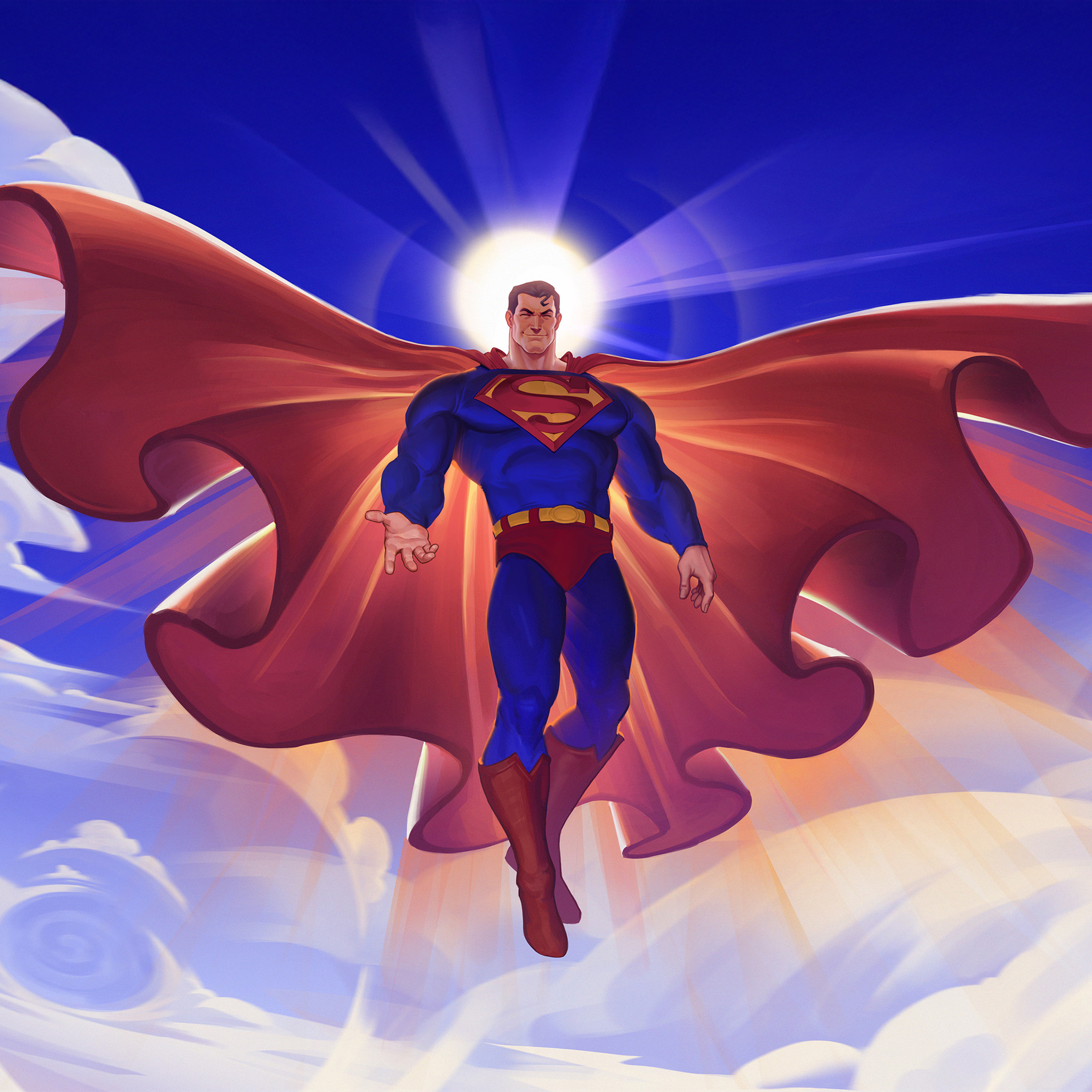 2048x2048 Superman Iconic Showdown Ipad Air ,HD 4k Wallpapers,Images ...