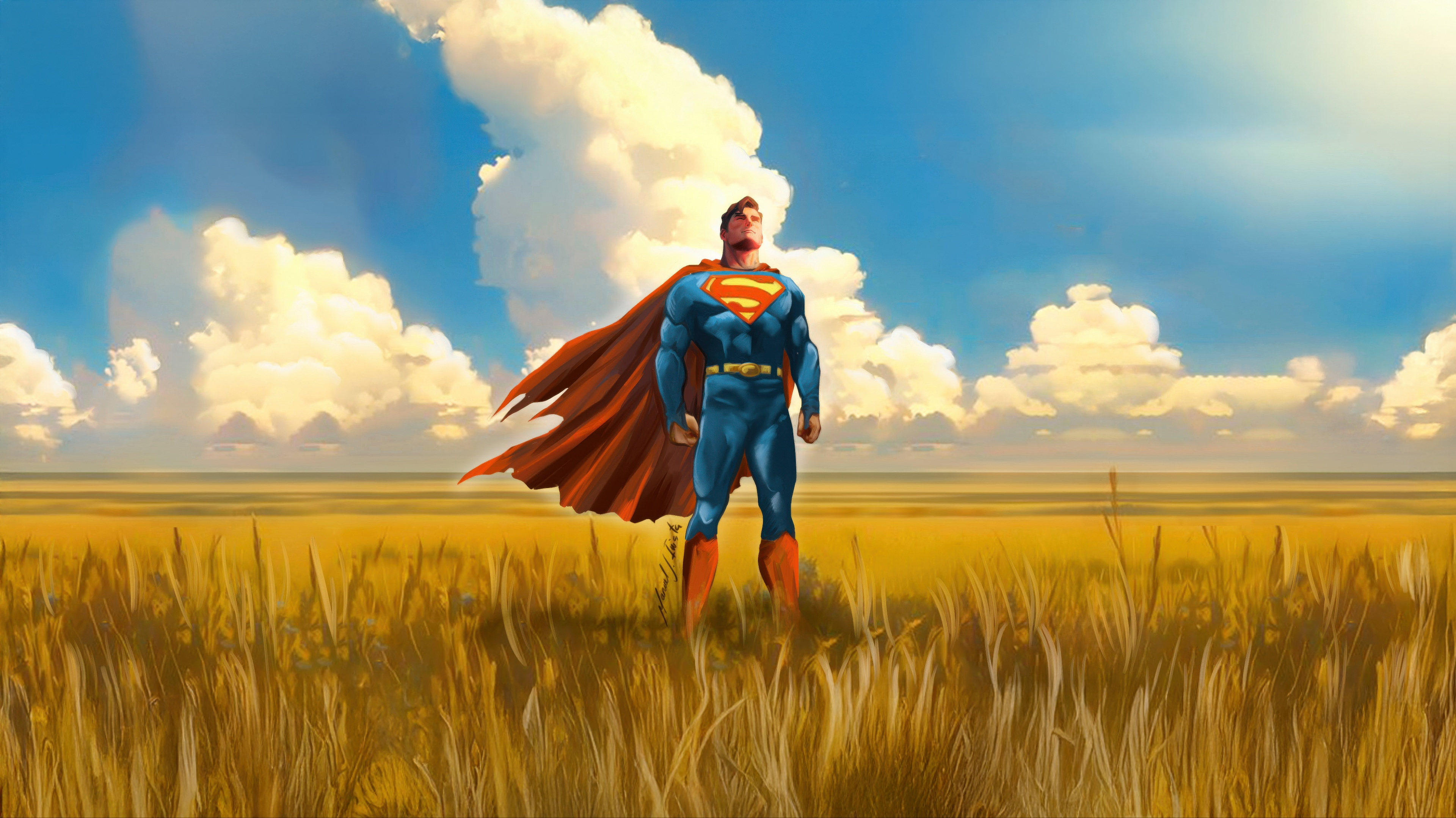 3840x2160 Superman In Field 4K ,HD 4k Wallpapers,Images,Backgrounds ...