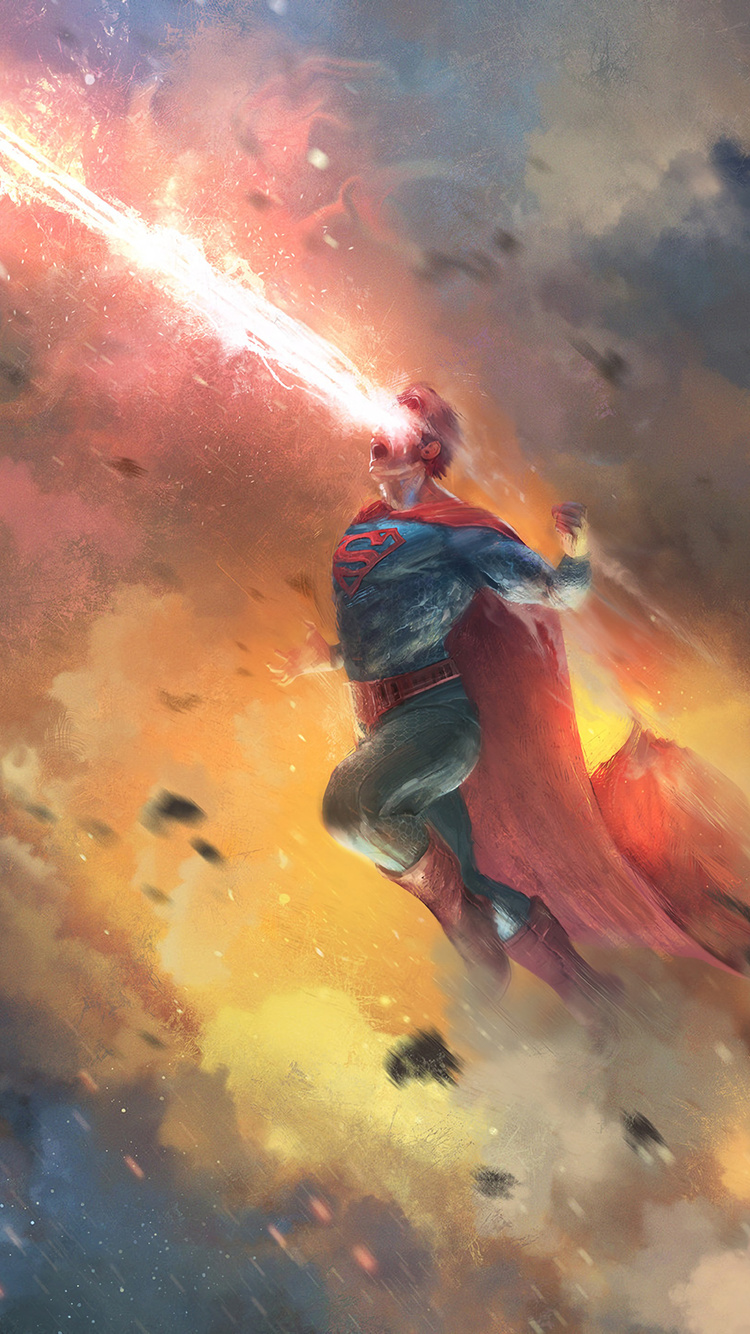 750x1334 Superman Laser Eye Art iPhone 6, iPhone 6S, iPhone 7 ,HD 4k ...