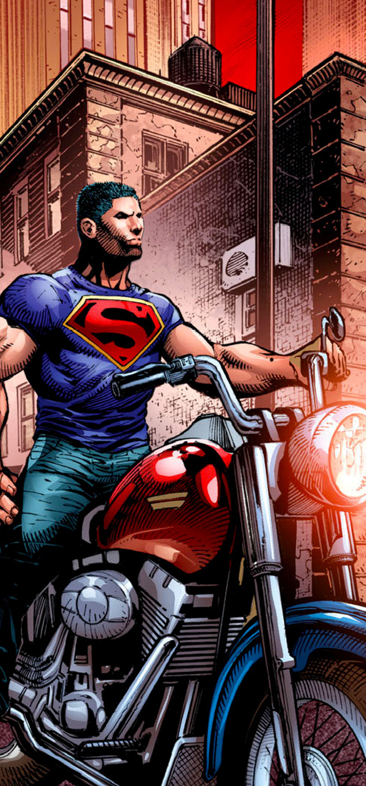 1242x2668 Superman On A Motorcycle Iphone XS MAX ,HD 4k Wallpapers ...