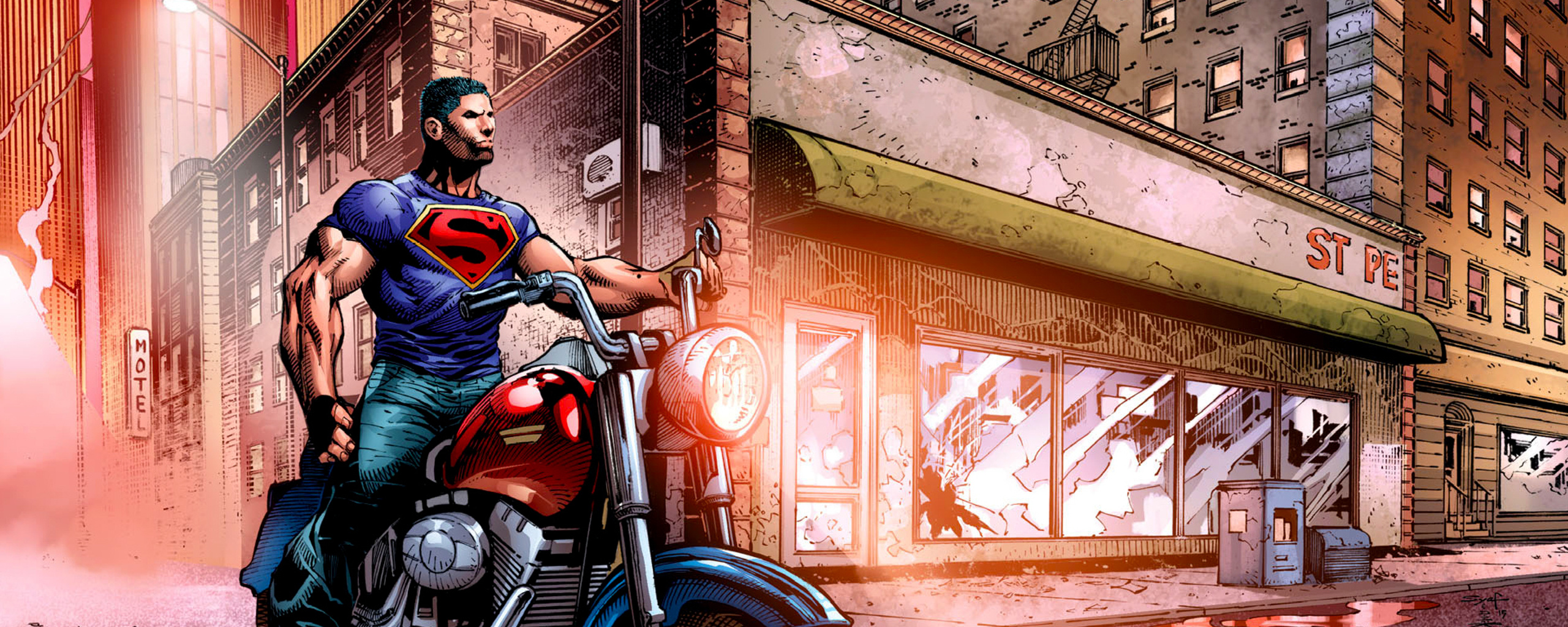 2560x1024 Superman On A Motorcycle Wallpaper,2560x1024 Resolution HD 4k ...