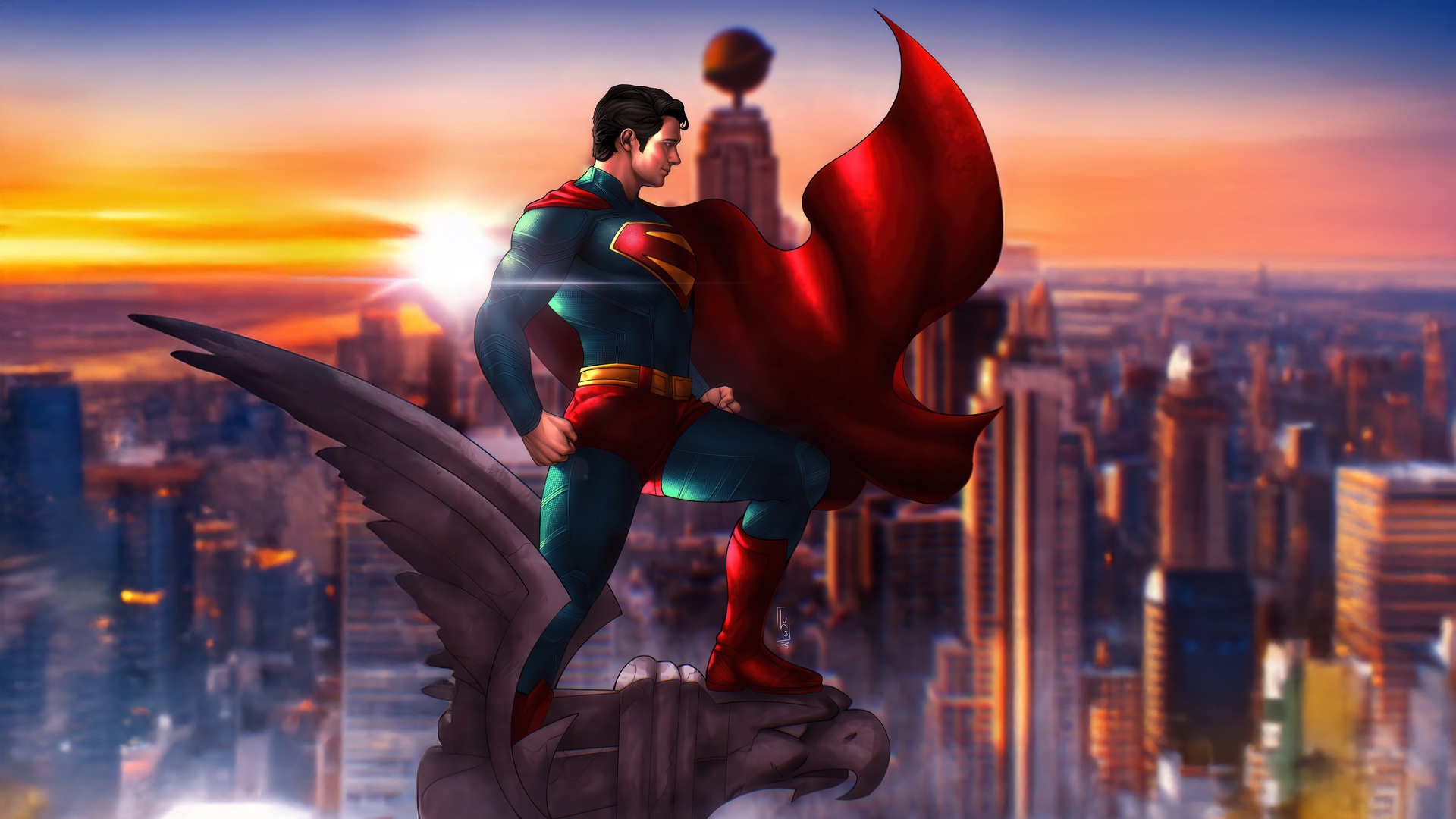 1920x1080 Superman Rise Above The Skies Laptop Full HD 1080P ,HD 4k ...