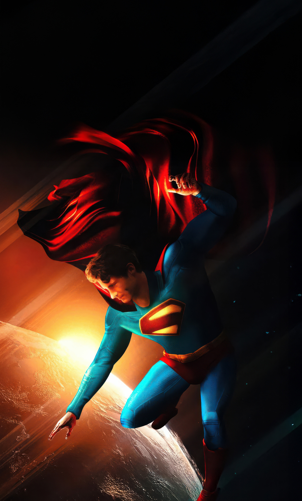 1280x2120 Superman Soaring Through Skies iPhone 6+ ,HD 4k Wallpapers ...