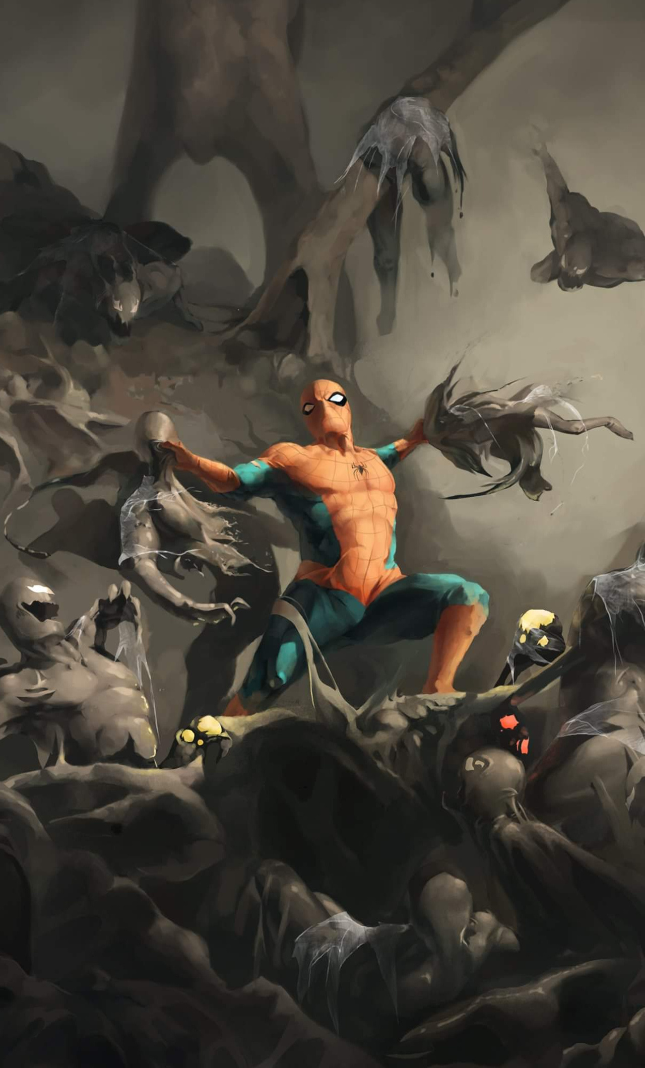 1280x2120 Symbiote Invasion Spiderman iPhone 6+ ,HD 4k Wallpapers ...