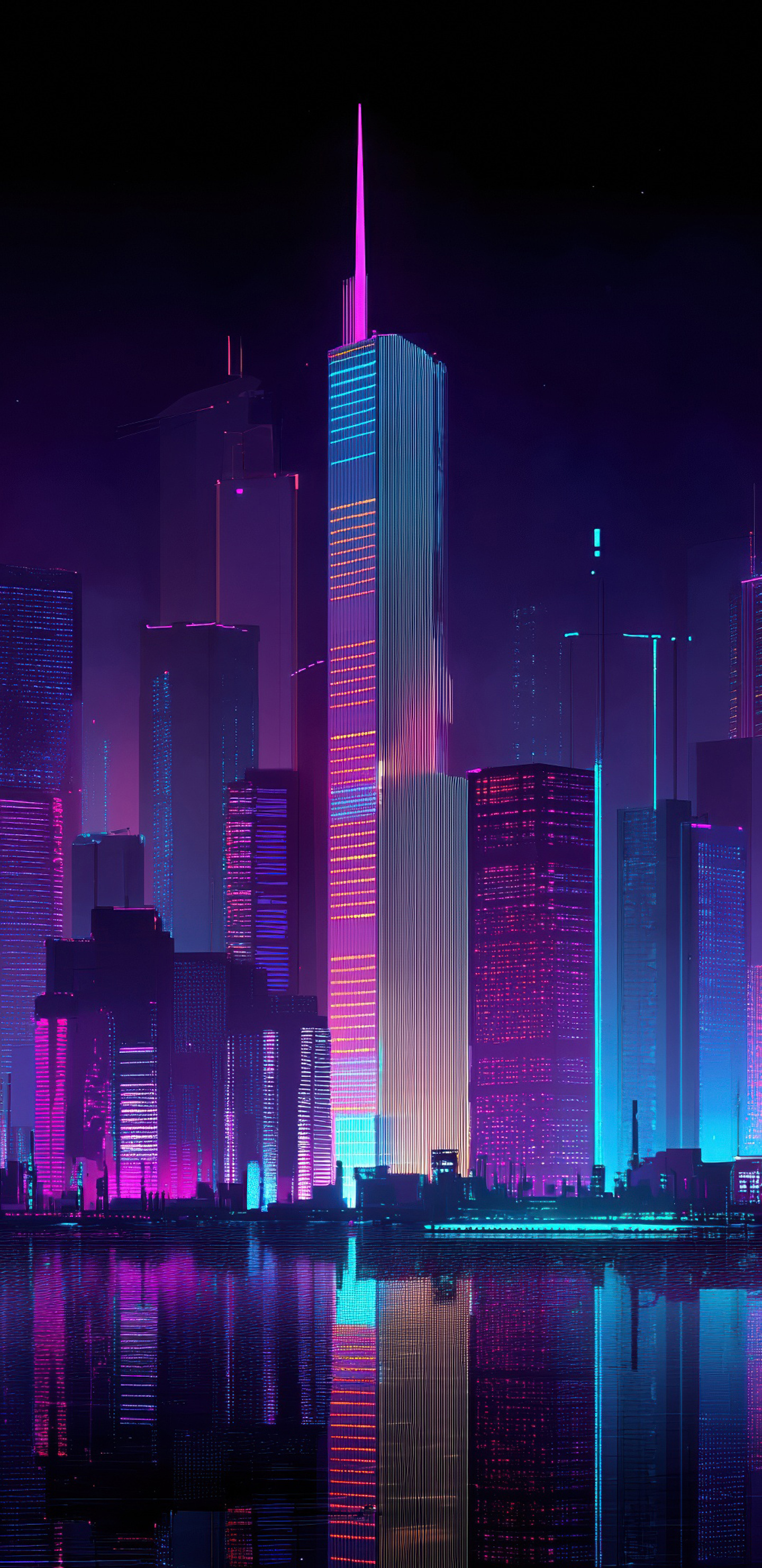 1440x2960 Synthwave City Of Lights Samsung Galaxy Note 9,8, S9,S8,S8 ...