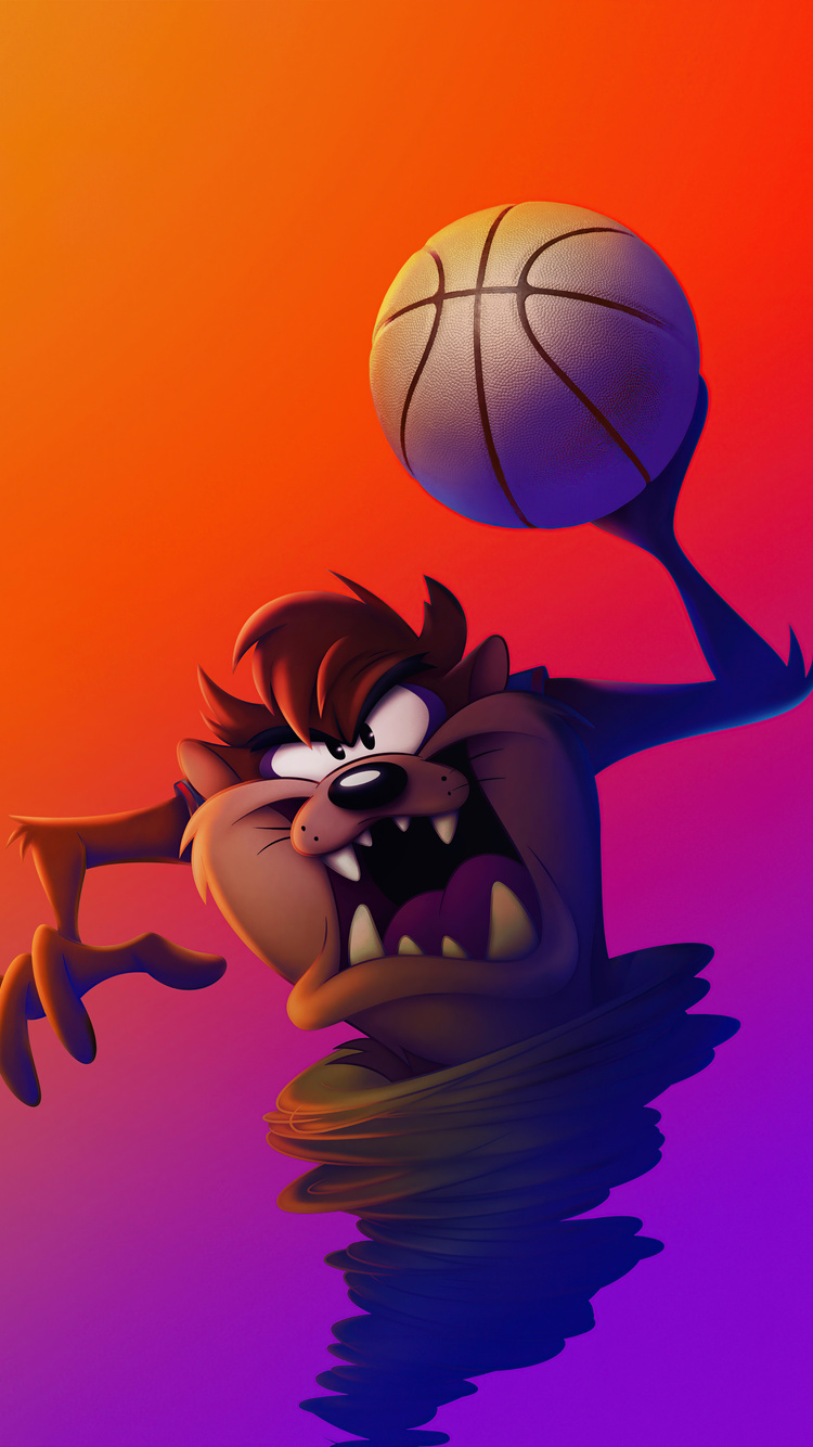 750x1334 Tasmanian Devil Space Jam A New Legacy 8k iPhone 6, iPhone 6S ...
