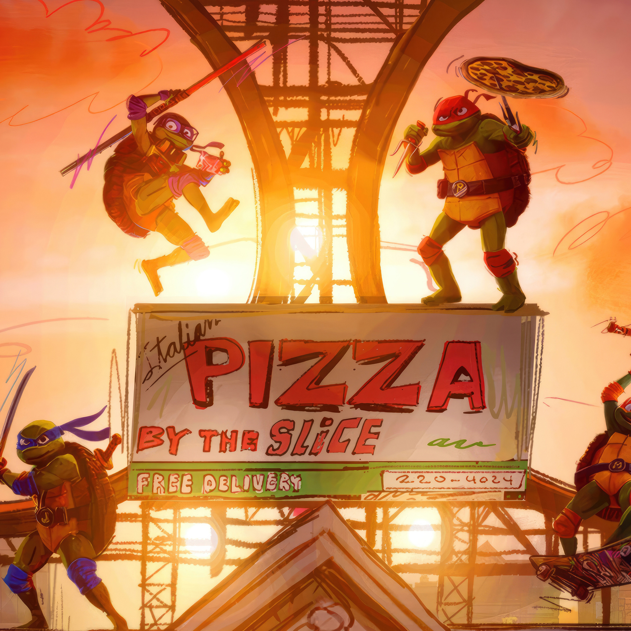 2048x2048 Teenage Mutant Ninja Turtles Mutant Mayhem Movie 5k Ipad Air ...