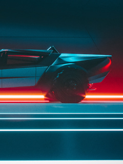 240x320 Tesla Cybertruck Side View Concept 4k Nokia 230, Nokia 215 ...