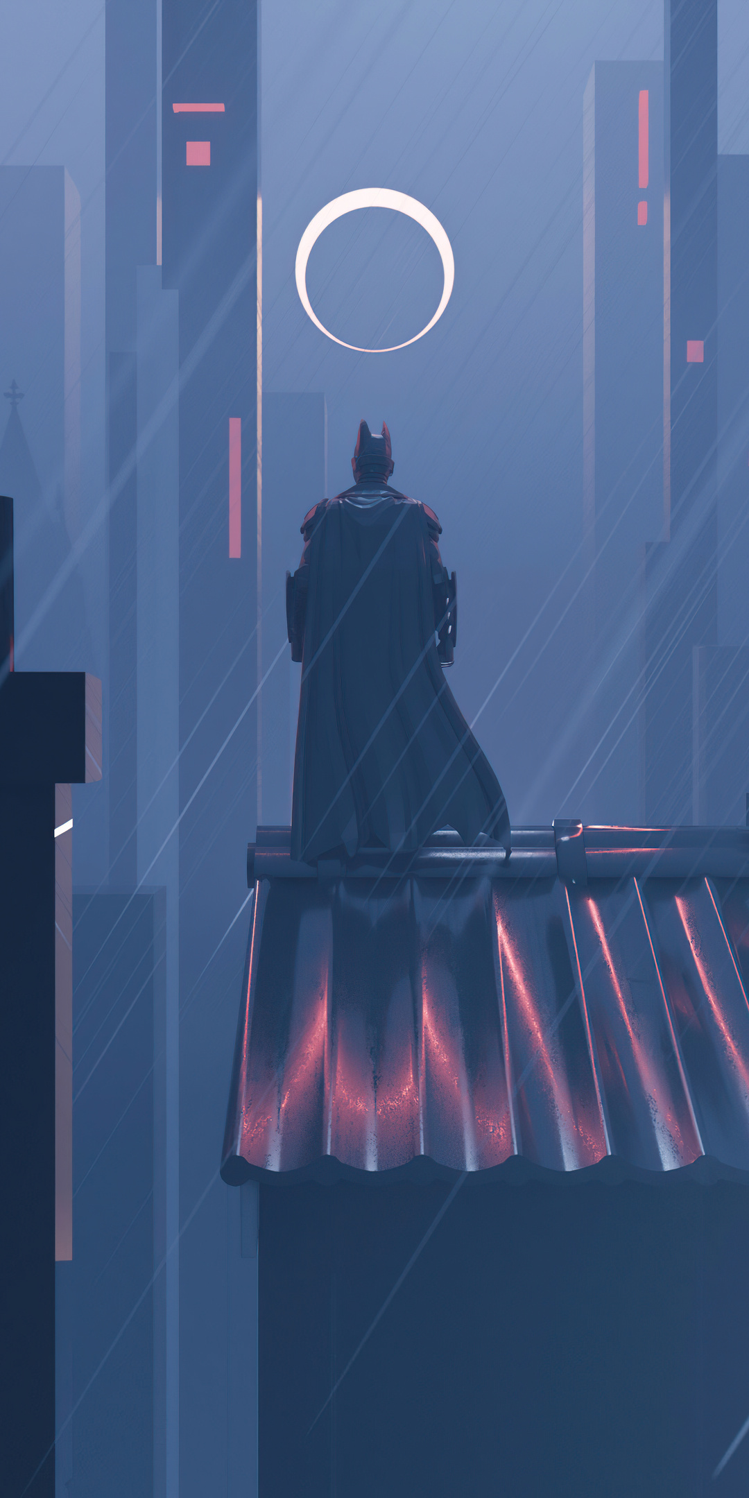 1080x2160 The Bat And Gotham Moon One Plus 5T,Honor 7x,Honor view 10,Lg ...