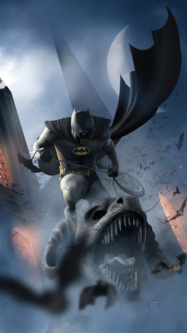 640x1136 The Bat Illustration iPhone 5,5c,5S,SE ,Ipod Touch ,HD 4k ...