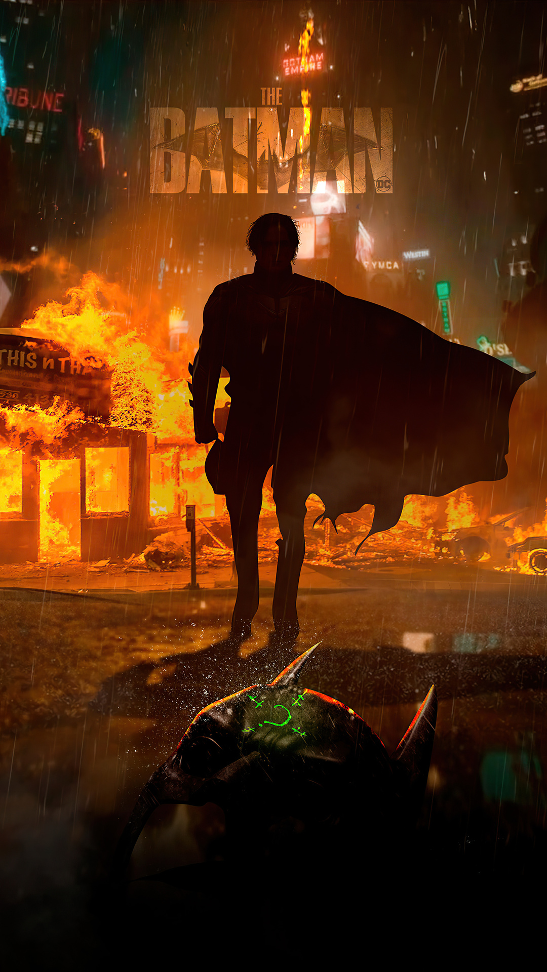 1080x1920 The Batman Fire Walk 2022 Iphone 7,6s,6 Plus, Pixel xl ,One ...