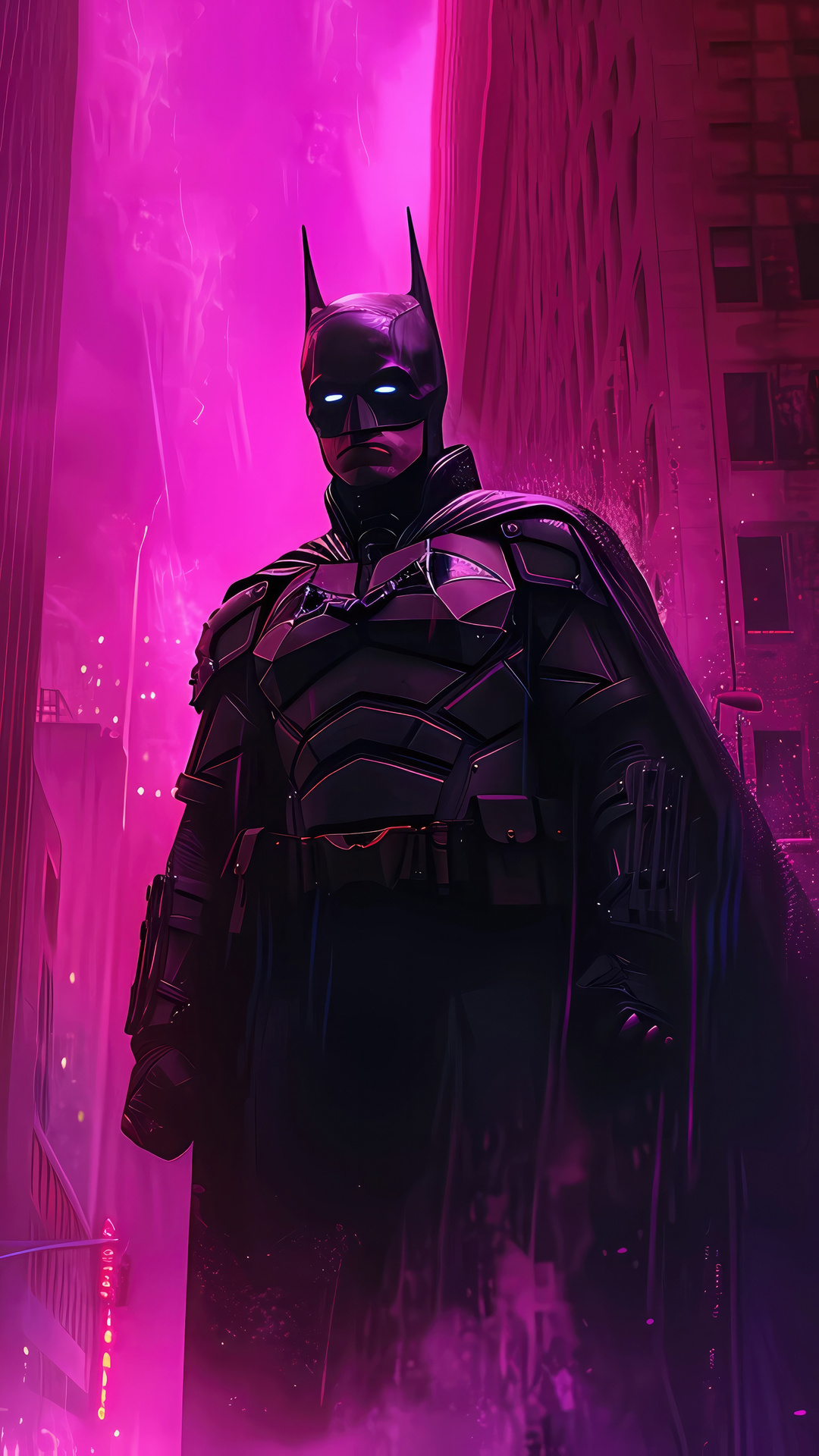 1080x1920 The Batman In Shades Of Purple Iphone 7,6s,6 Plus, Pixel xl ...