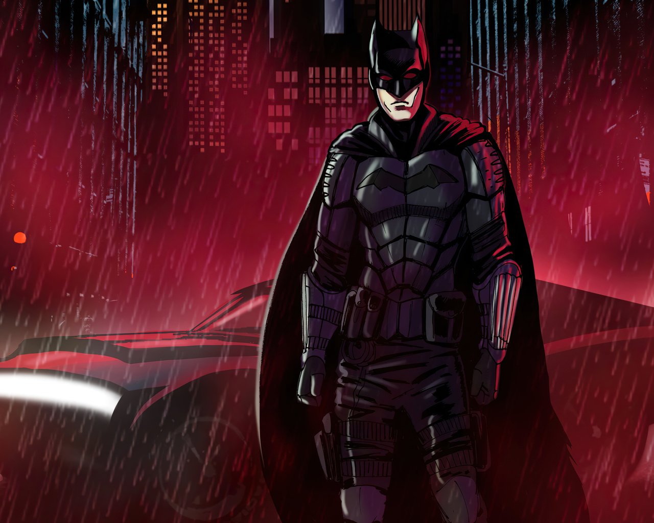 1280x1024 The Batman Night Cyberpunk Neon 4k Wallpaper,1280x1024 ...