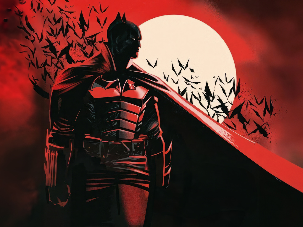 1024x768 The Batman Red 5k 1024x768 Resolution HD 4k Wallpapers, Images ...
