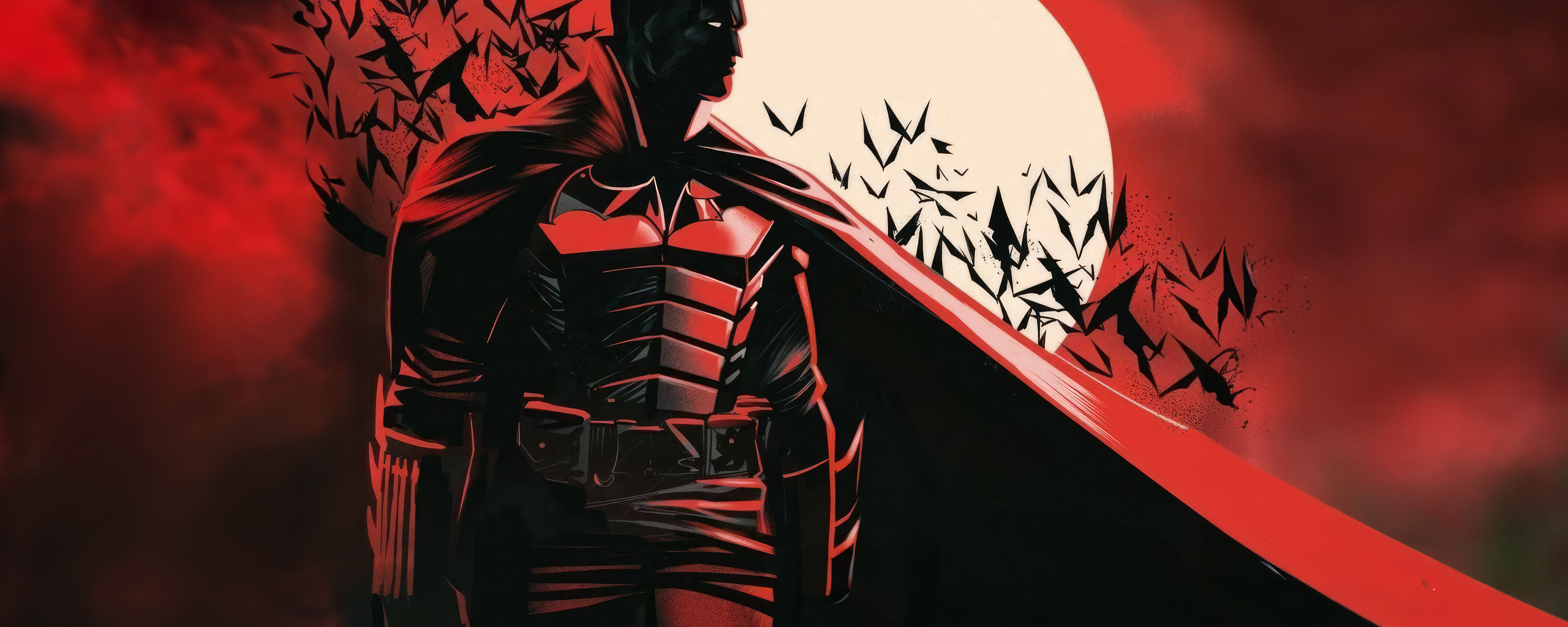 2560x1024 The Batman Red 5k Wallpaper,2560x1024 Resolution HD 4k ...