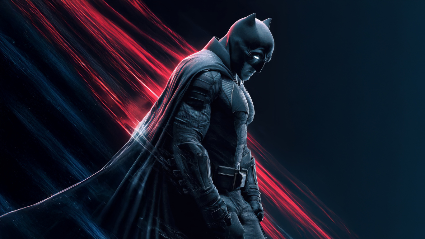 1366x768 The Batman Standing Guard Over Gotham City Laptop HD ,HD 4k ...