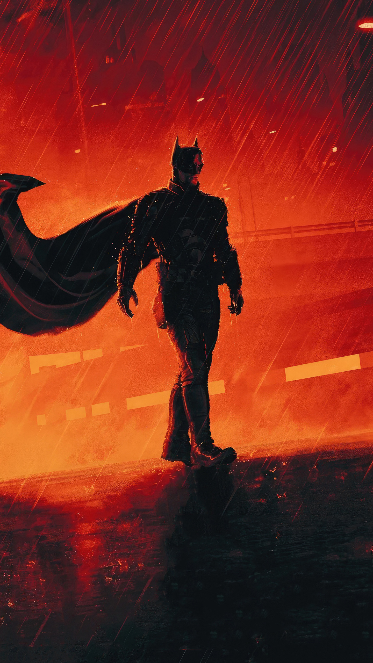 1440x2560 The Batman Walking With Batmobile Samsung Galaxy S6,S7 ...