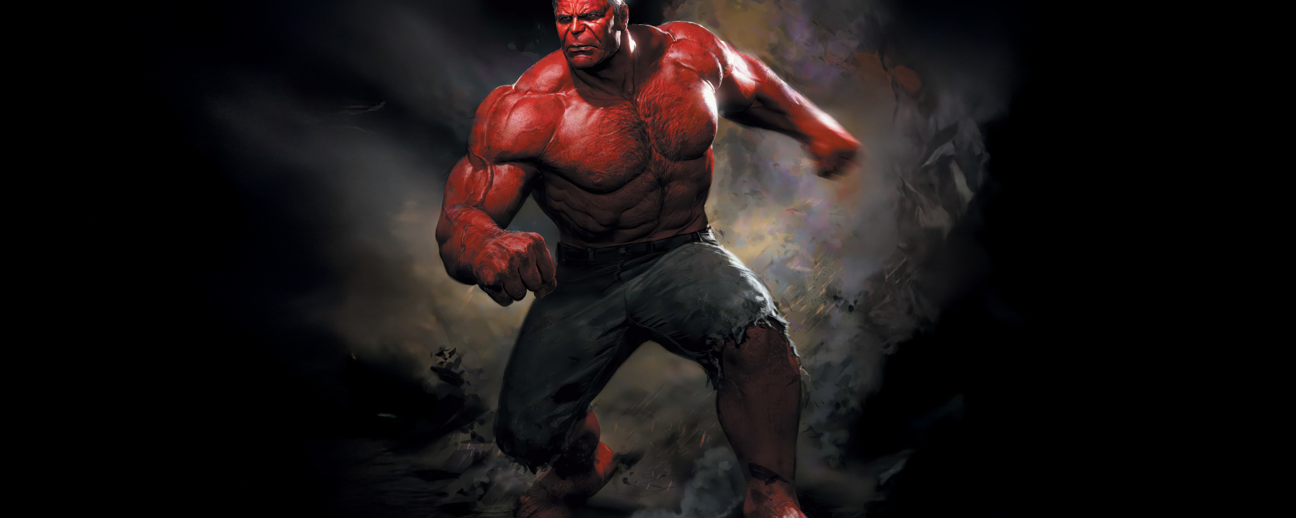 2560x1024 The Dominance Of Red Hulk Wallpaper,2560x1024 Resolution HD ...