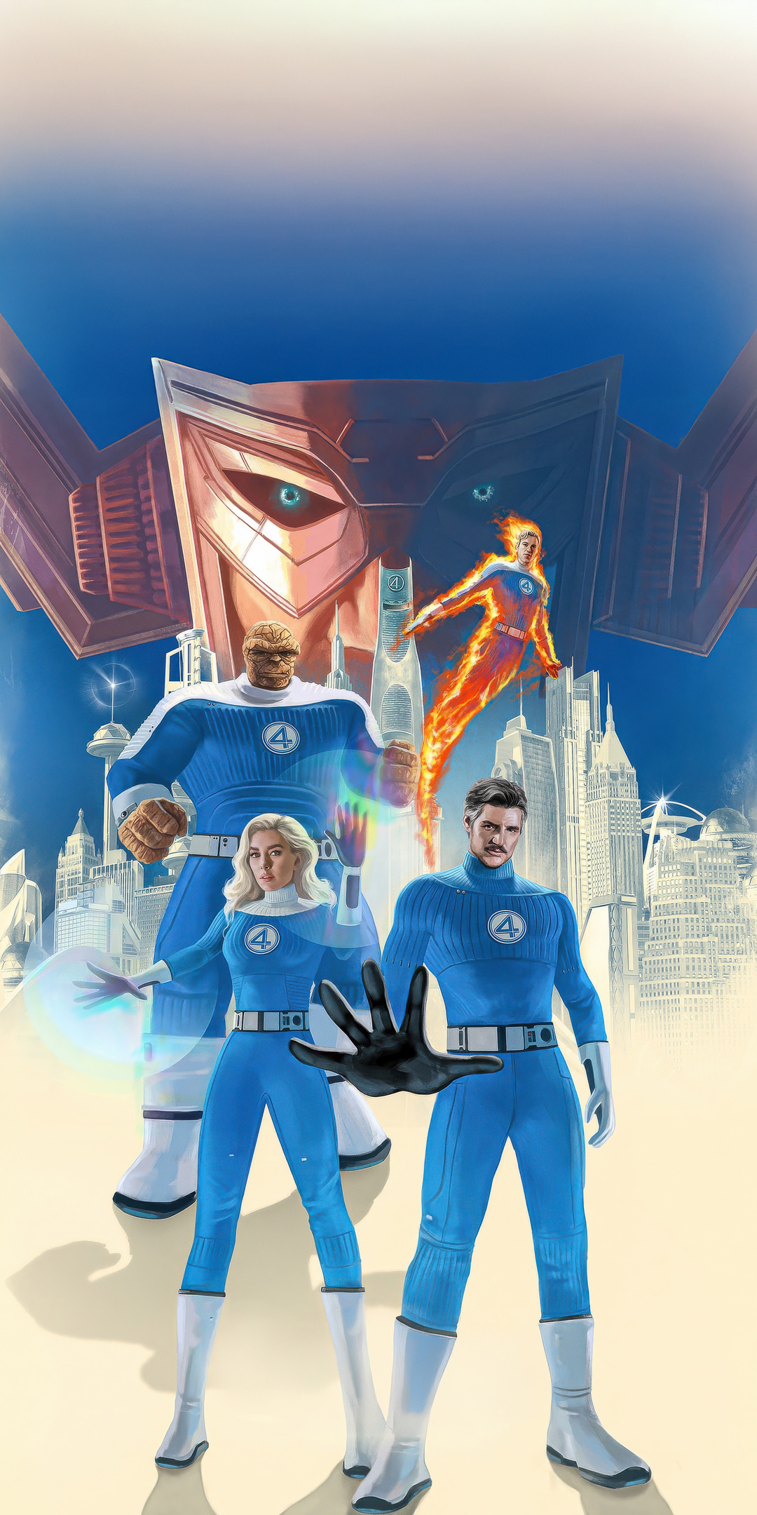 1080x2160 The Fantastic Four First Steps Unleashed One Plus 5T,Honor 7x ...