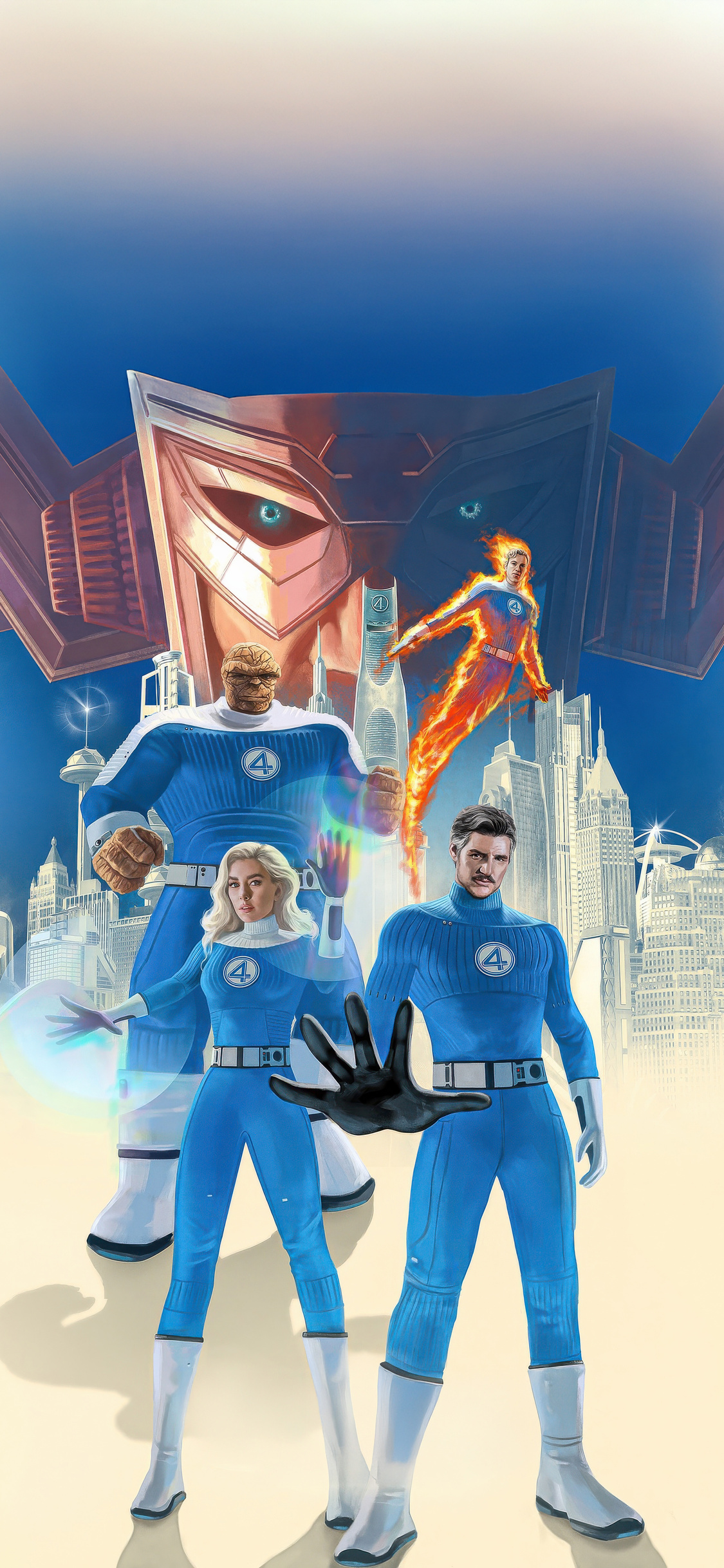 1125x2436 The Fantastic Four First Steps Unleashed Iphone XS,Iphone 10 ...