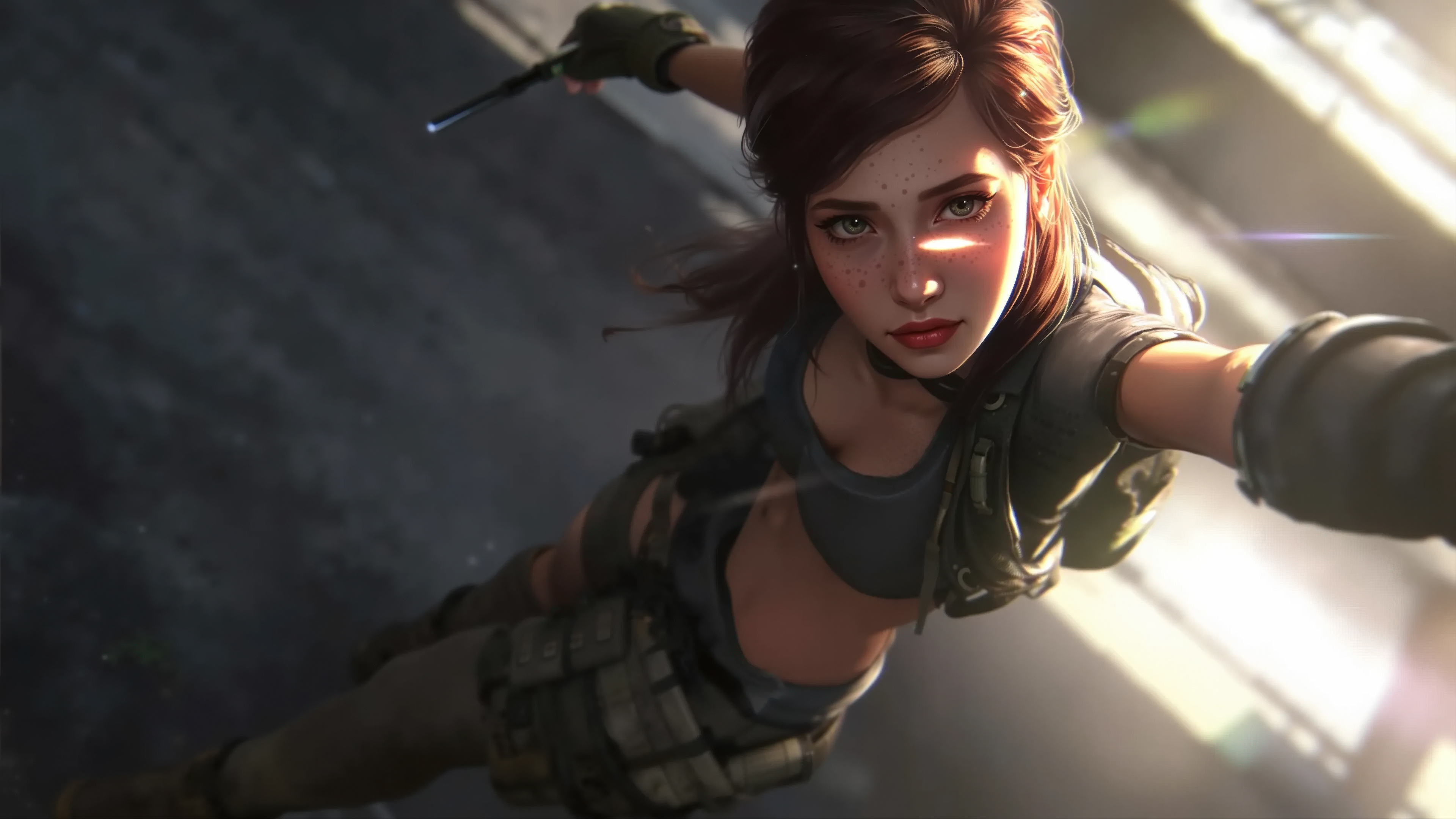 3840x2160 The Fearless Action Ready Adventure Girl 4K ,HD 4k Wallpapers ...