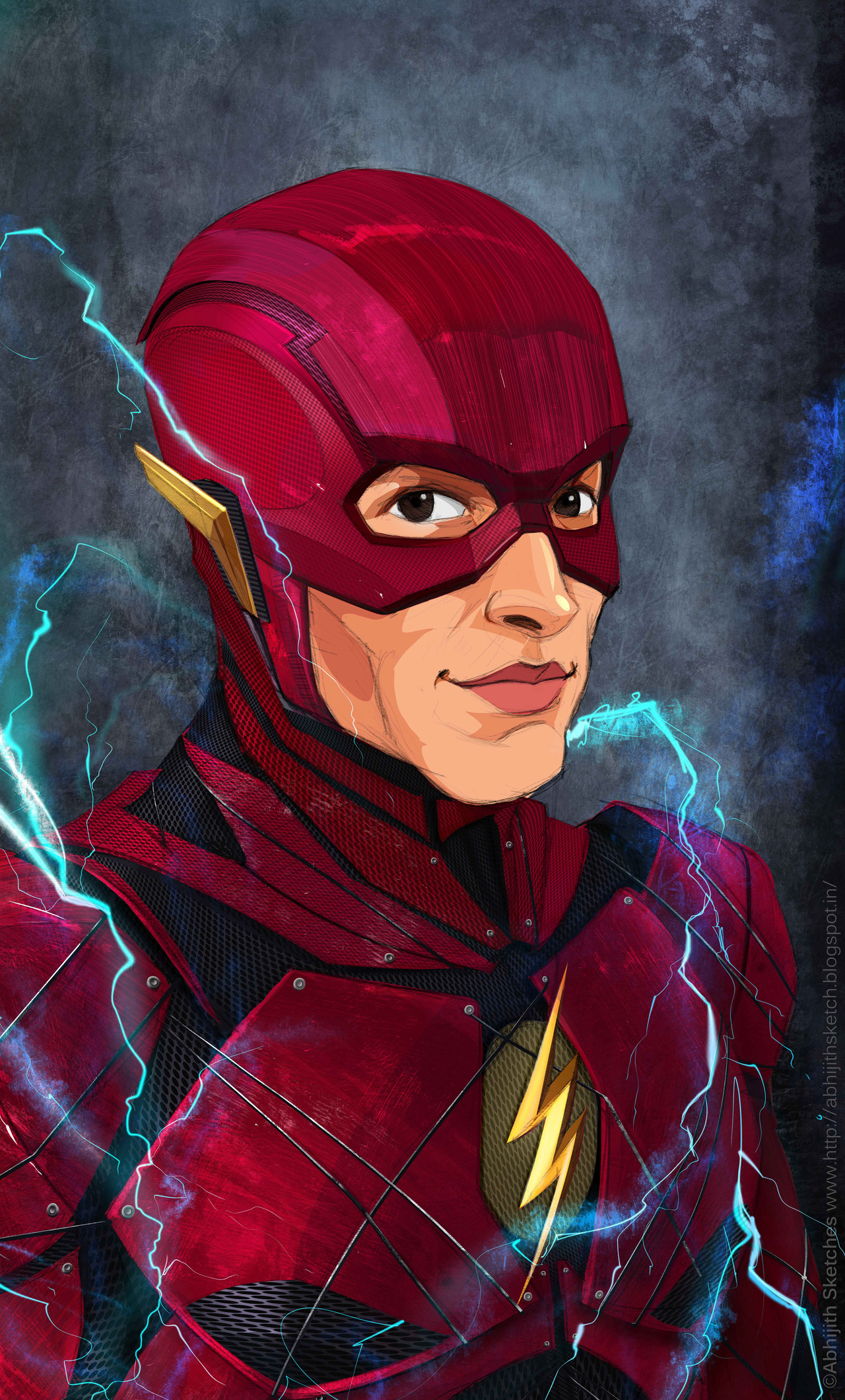 1280x2120 The Flash Illustration iPhone 6+ ,HD 4k Wallpapers,Images ...