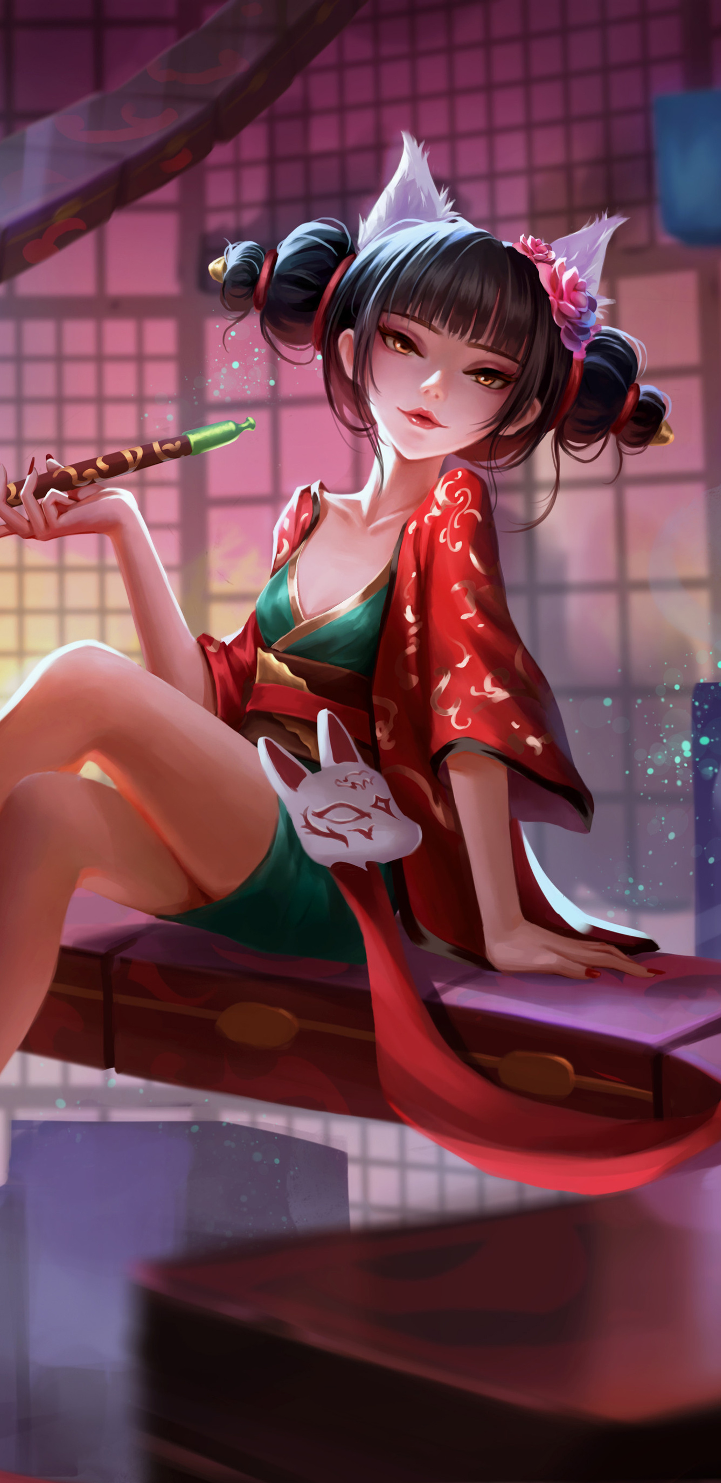 1440x2960 The Fox Spirit Of White Snake Samsung Galaxy Note 9,8, S9,S8,S8+ QHD ,HD 4k Wallpapers ...