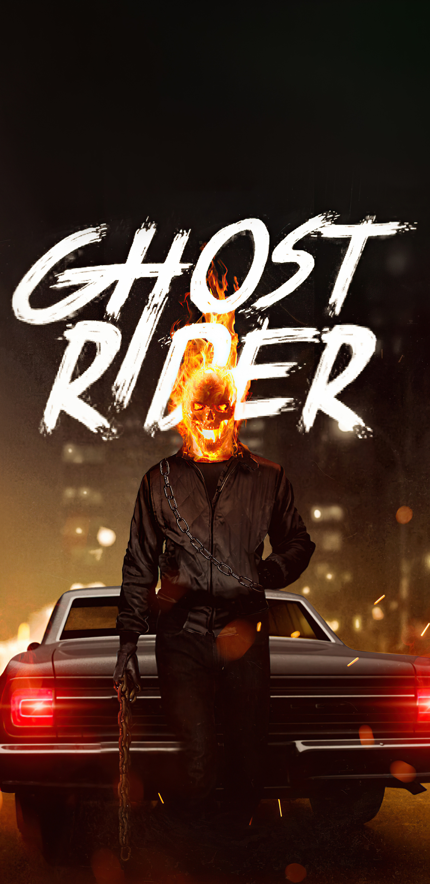 1440x2960 The Ghost Rider Poster Fanart 4k Samsung Galaxy Note 9,8, S9 ...