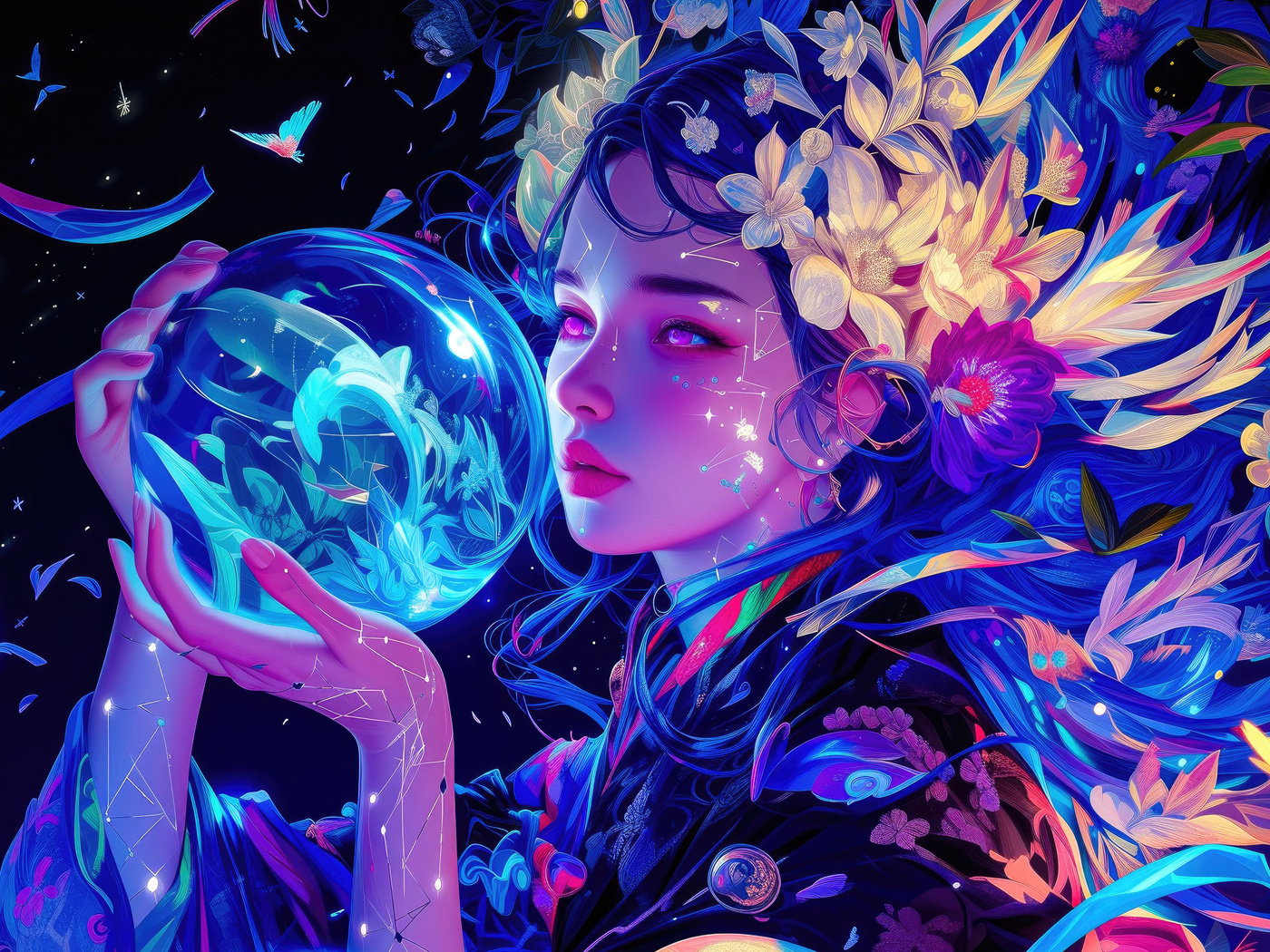 1400x1050 The Goddess Of Colors Wallpaper,1400x1050 Resolution HD 4k ...