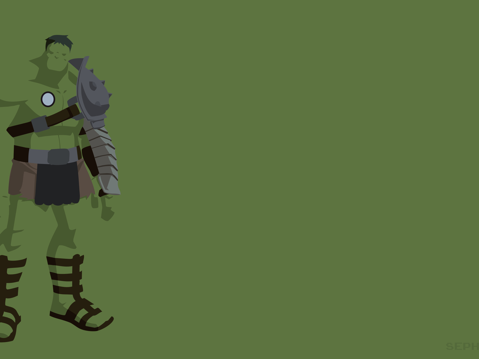 1920x1440 The Incredible Hulk Minimalist 1920x1440 Resolution HD 4k ...