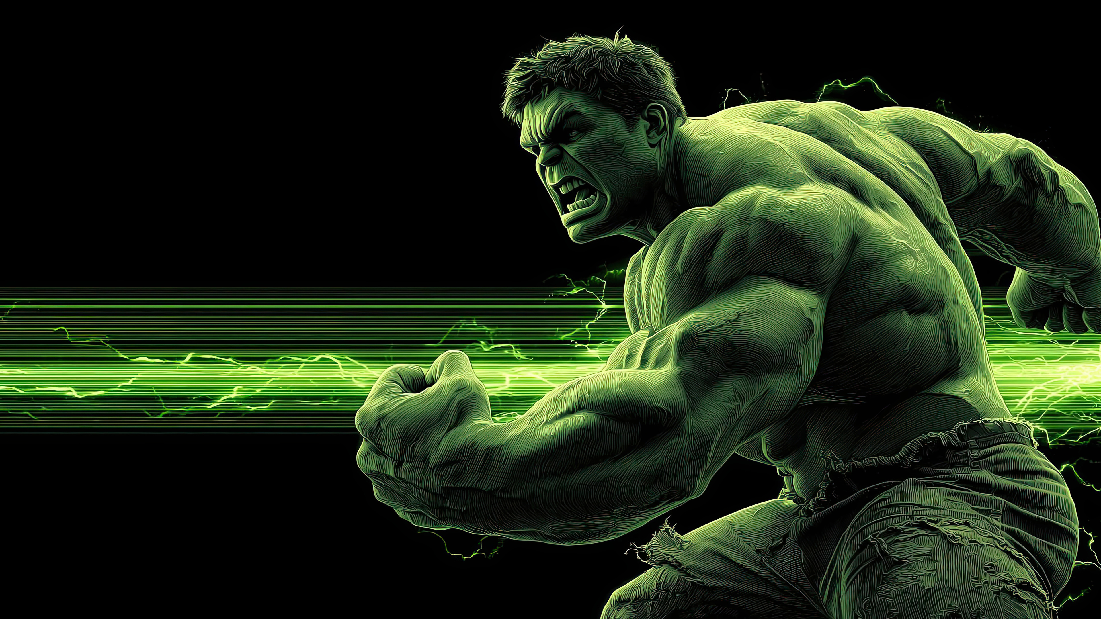 3840x2160 The Incredible Hulk Raw Power In Motion 4K ,HD 4k Wallpapers ...