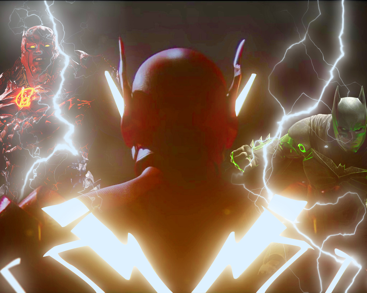 1280x1024 The Injustice 2 Battle With Batman And Atrocitus Wallpaper ...