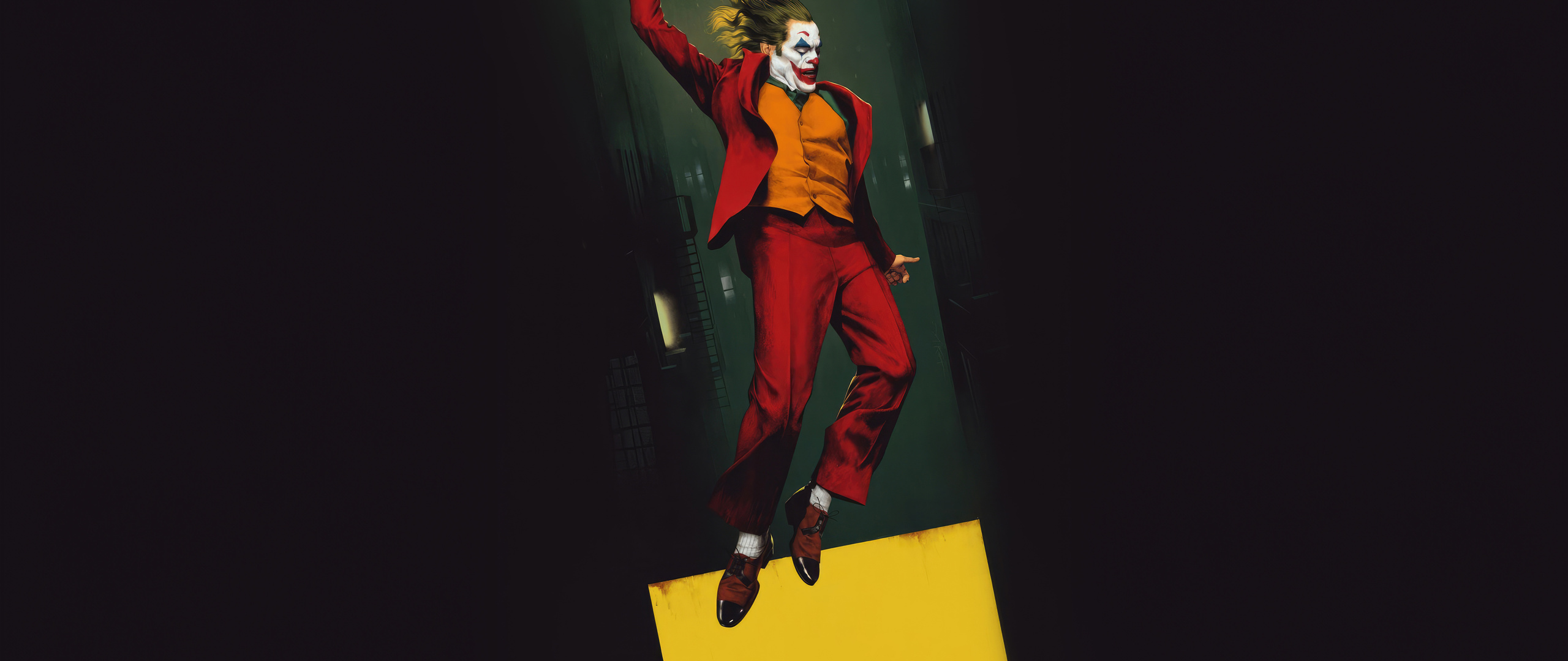 2560x1080 The Joker Dramatic Fall Wallpaper,2560x1080 Resolution HD 4k ...