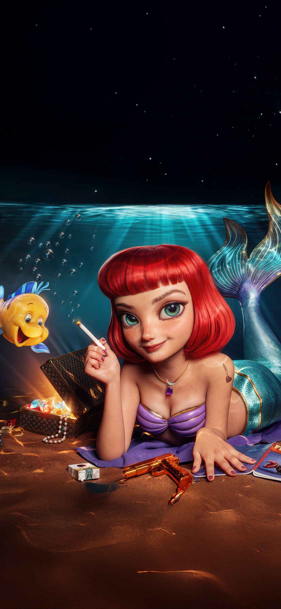 1125x2436 The Little Mermaid 4k Legacy Iphone XS,Iphone 10,Iphone X ,HD 4k Wallpapers,Images ...