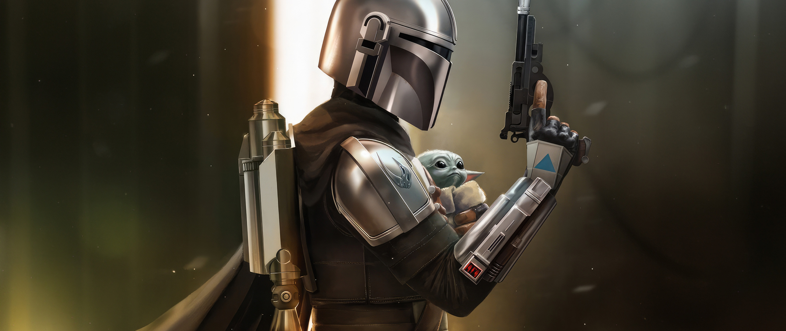 2560x1080 The Mandolarian Artwork Wallpaper,2560x1080 Resolution HD 4k ...