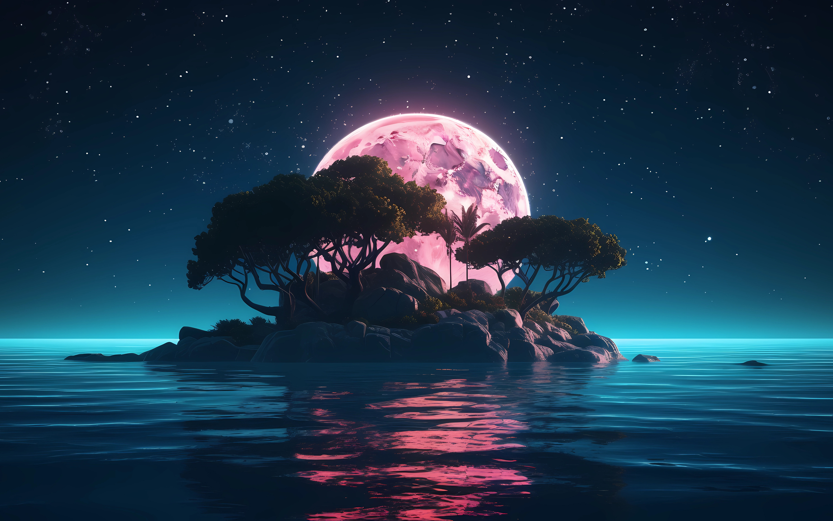 2880x1800 The Moon Island Macbook Pro Retina ,HD 4k Wallpapers,Images ...