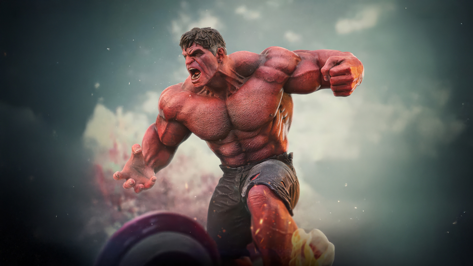 1920x1080 The Power Of Red Hulk Laptop Full HD 1080P ,HD 4k Wallpapers ...