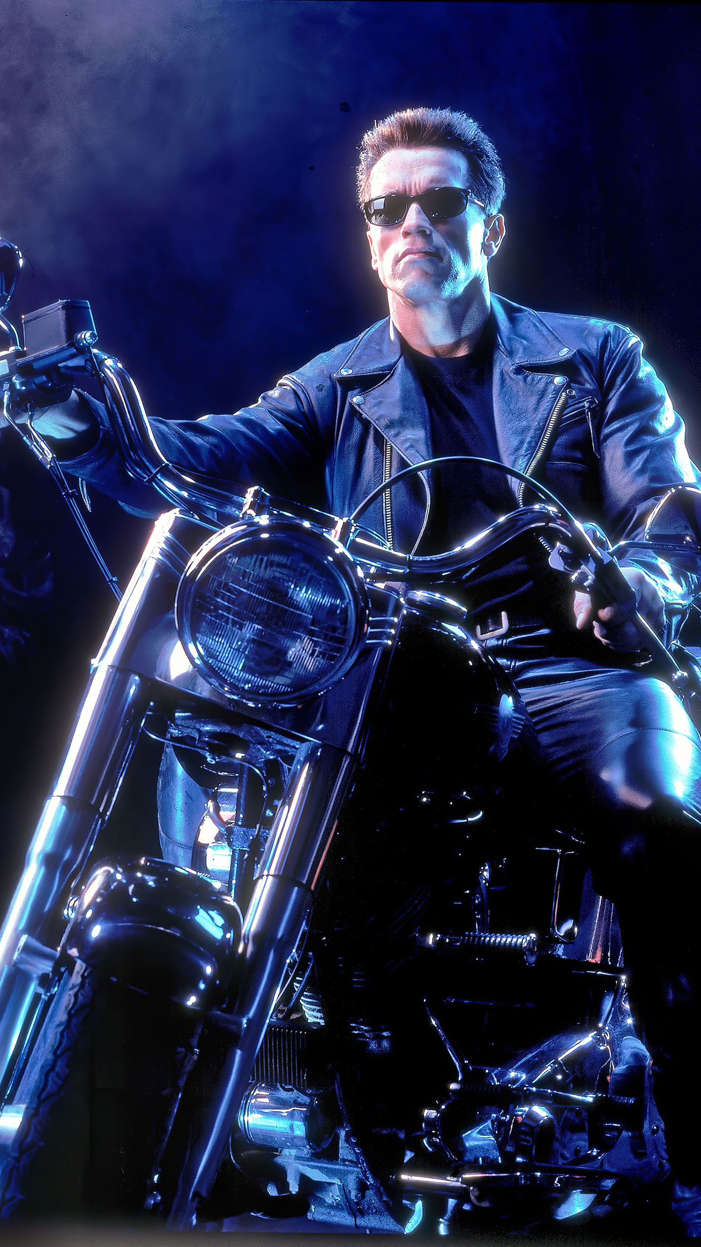 1440x2560 The Terminator On Bike Samsung Galaxy S6,S7 ,Google Pixel XL ...